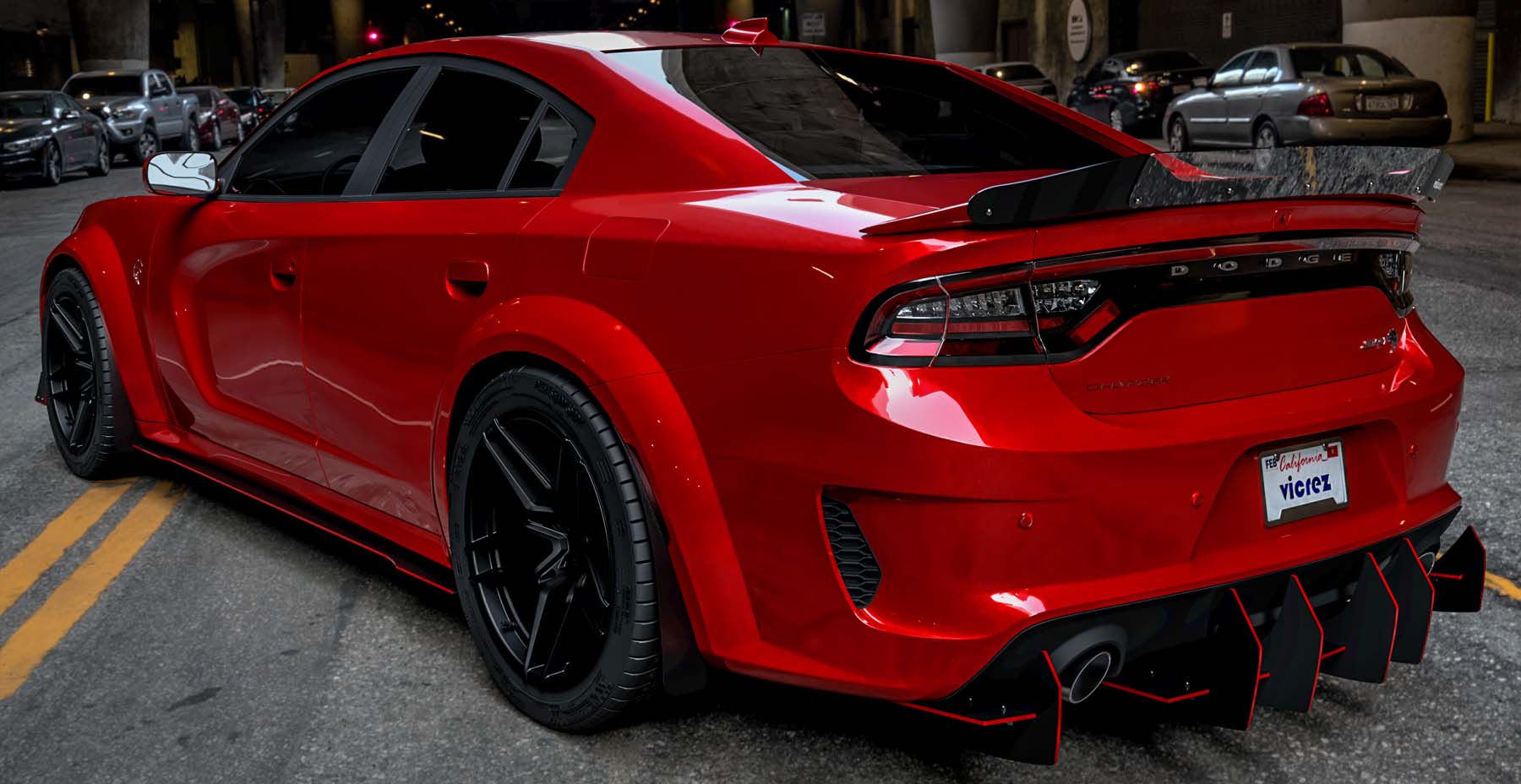 Vicrez Wicker Bill V1R vz102309 | Dodge Charger 2015-2023