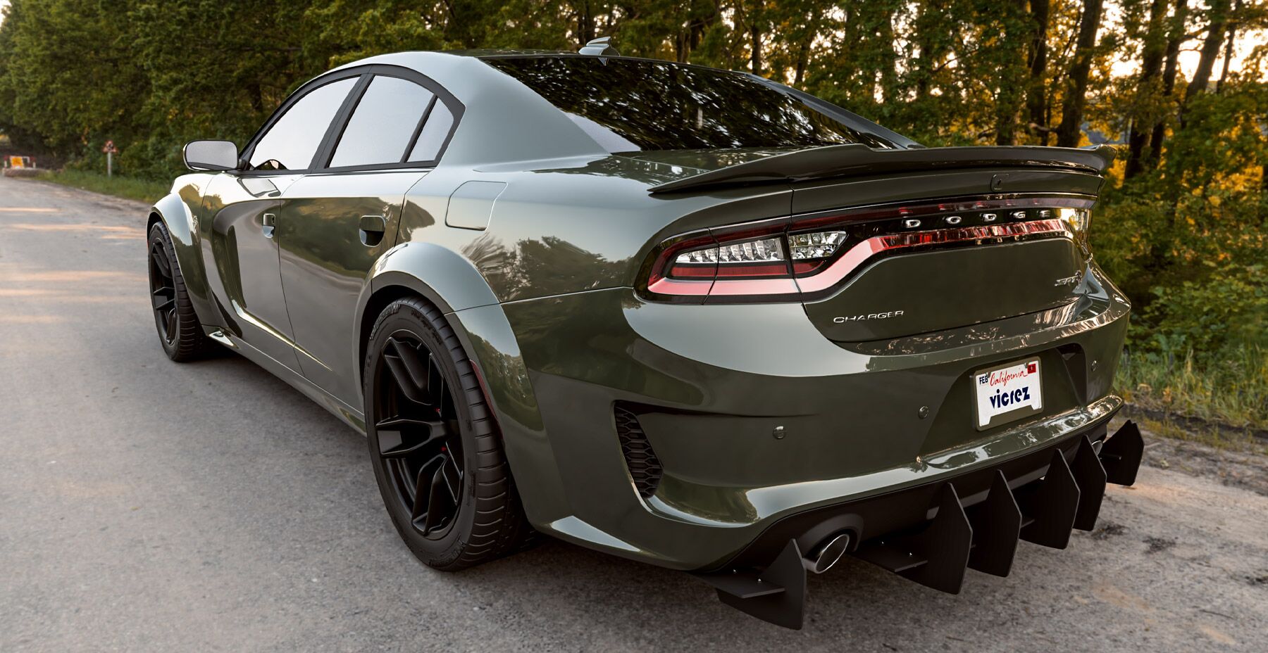 Hellcat Redeye Style Widebody Matte Black Wheel vzn100791