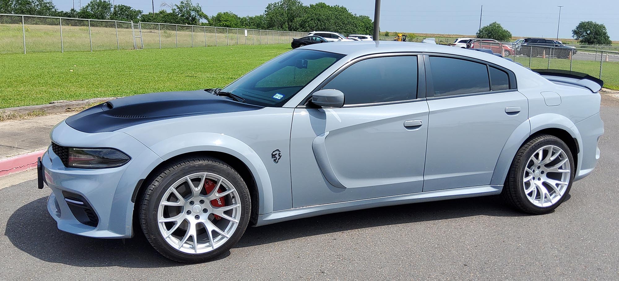 Hellcat Style Widebody Matte Silver Wheel (20"x11", -2.5 Offset, 5x115 ...