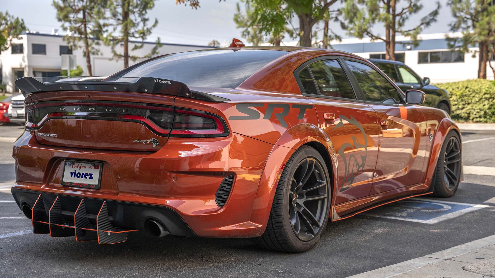 Vicrez Wicker Bill Add-on V3R Style vz101084 | Dodge Charge 2015-2023