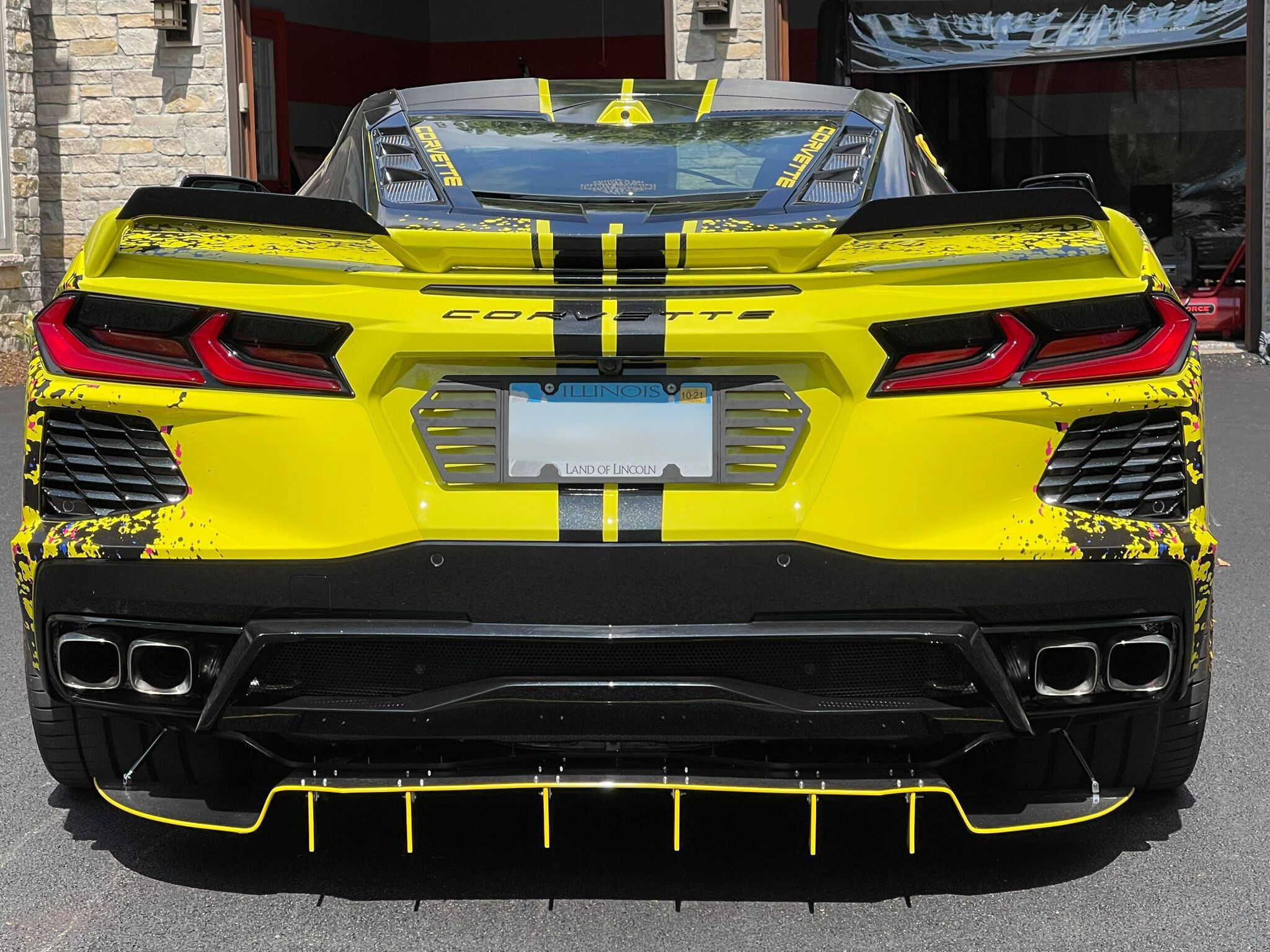 Vicrez R1 Rear Diffuser vz102106 | Chevrolet Corvette C8 2020-2025