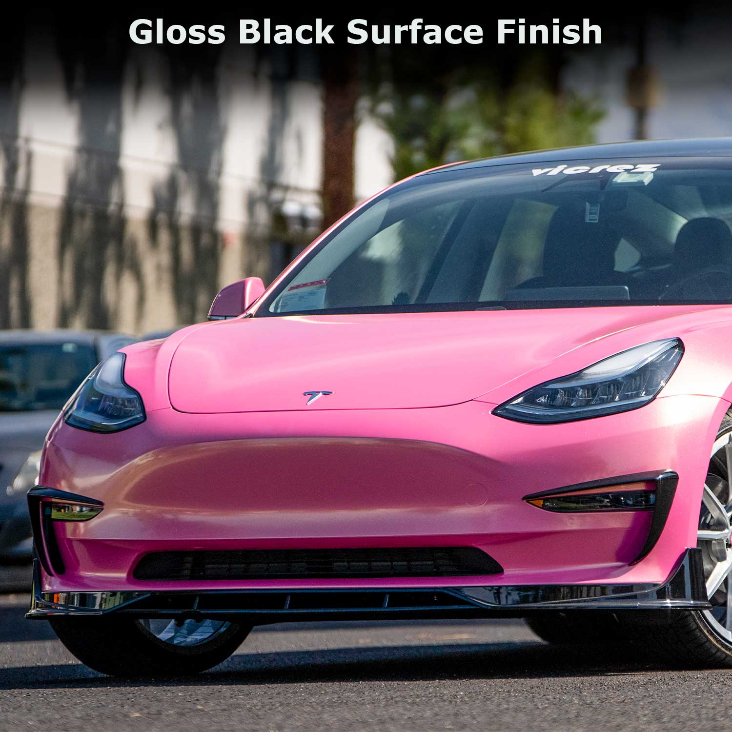 Vicrez V3R Style Front Bumper Vents vz102360| Tesla Model 3 2016-2021