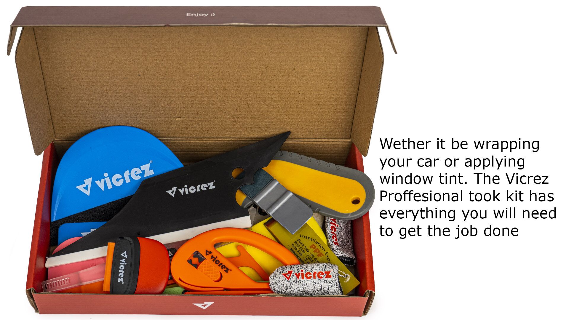 Vicrez Vinyl Wrap Professional Tool Kit vzt149