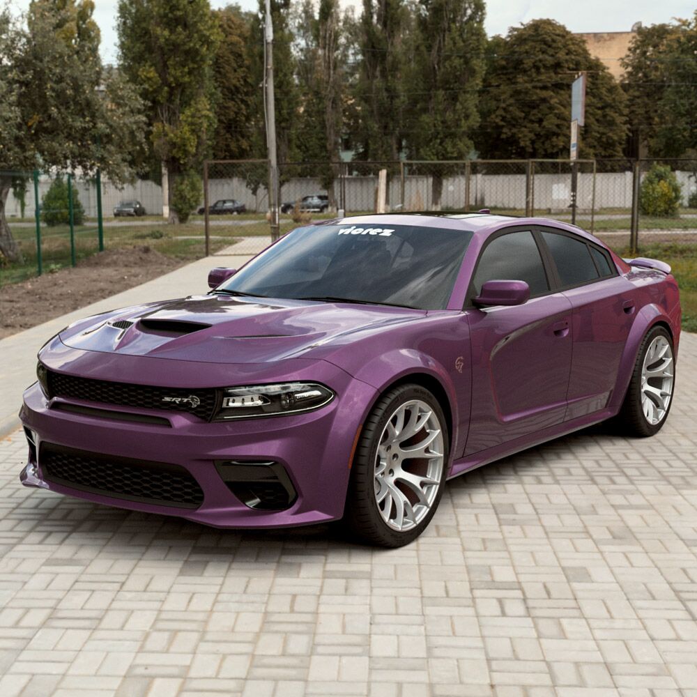 Hellcat Style Widebody Matte Silver Wheel 20 x 11 RWD Dodge Charger 2015 2023