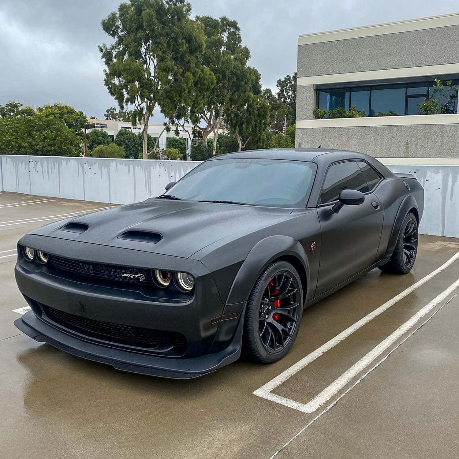 Hellcat Style Widebody Matte Black Wheel (20"x11", -2.5 Offset, 5x115 ...