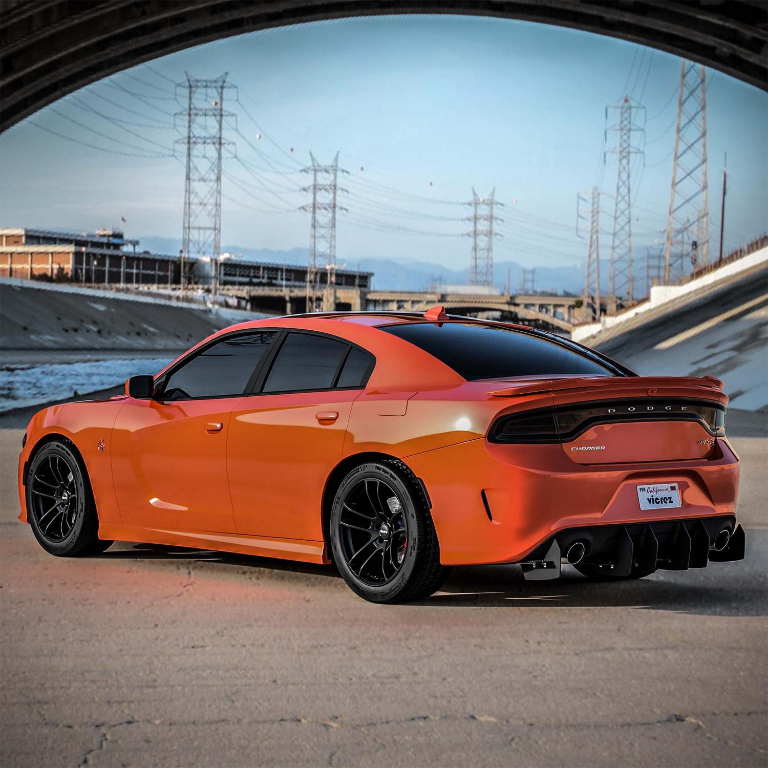 Hellcat Widebody Style Matte Black Wheel (20" x 9.5", +20 Offset, 5x115 ...