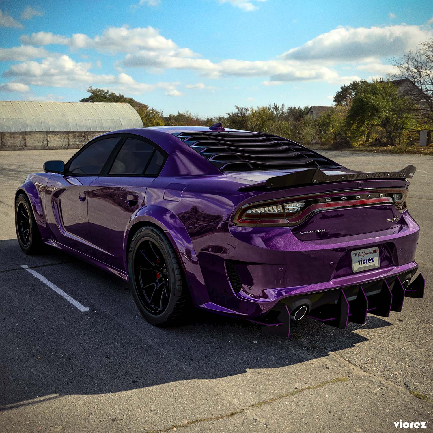 Vicrez Wicker Bill V1R vz102309 | Dodge Charger 2015-2023