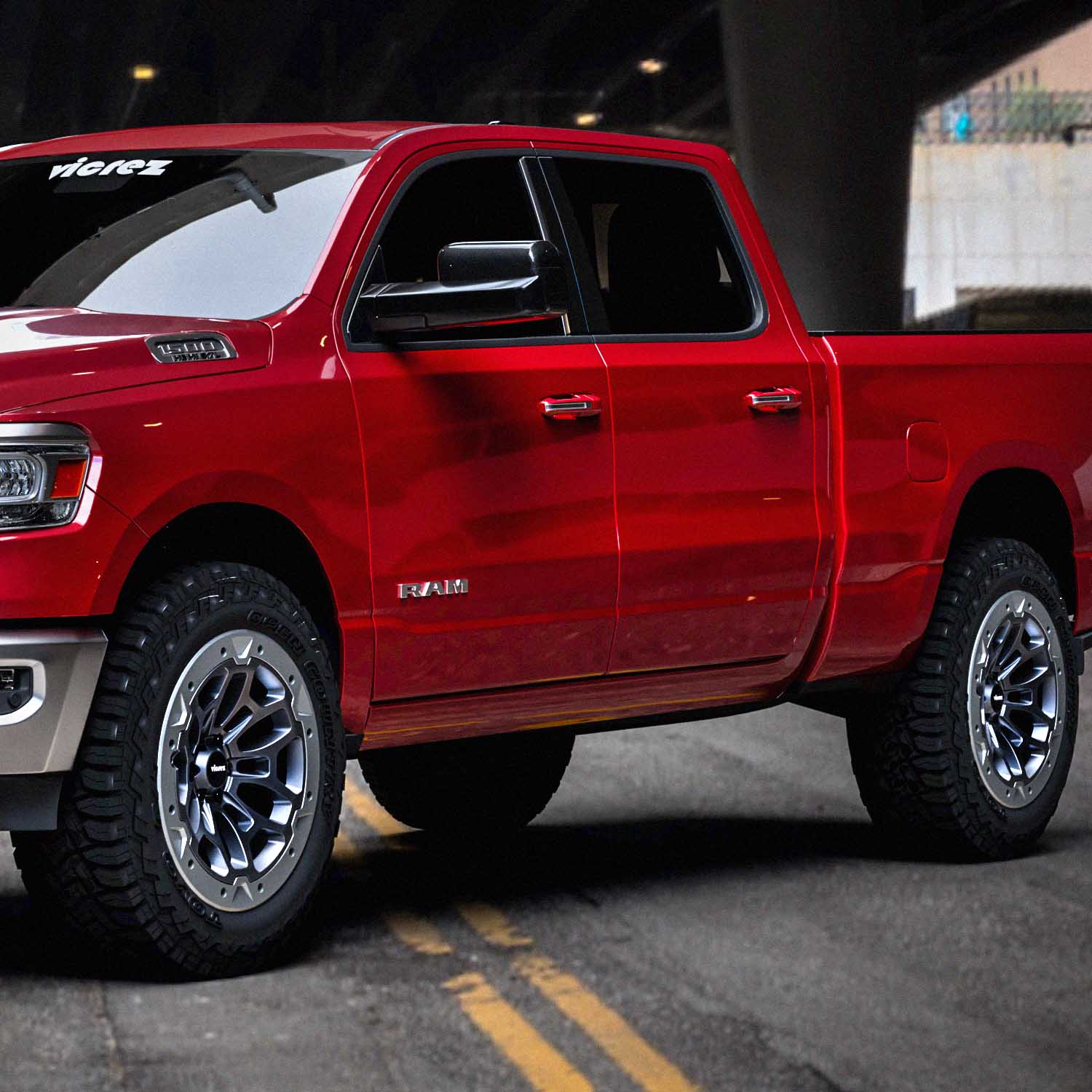 TRX Beadlock Style Matte Gray with Forged Beadlock Wheel 22" x 9" | 6 ...