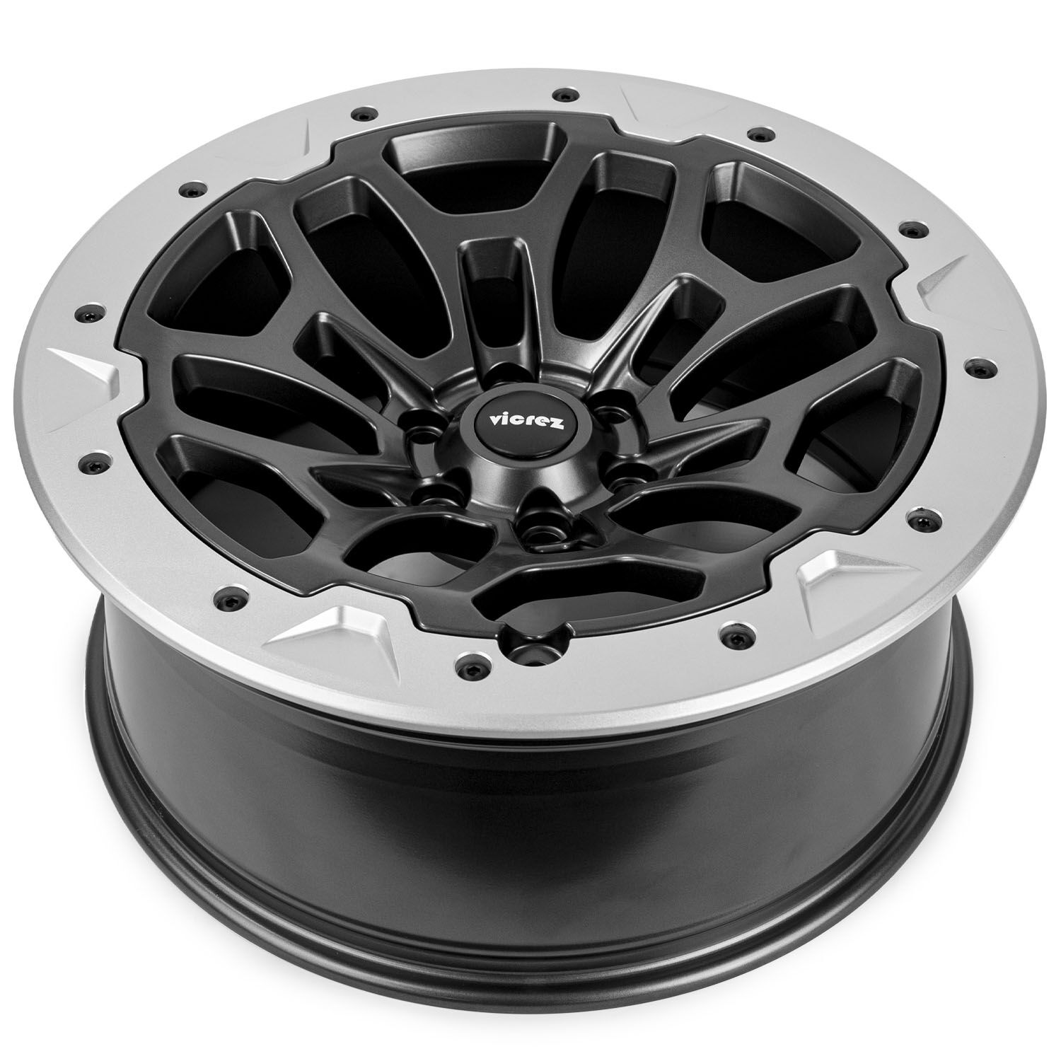 TRX Beadlock Style Matte Gray with Forged Beadlock Wheel 22" x 9 ...