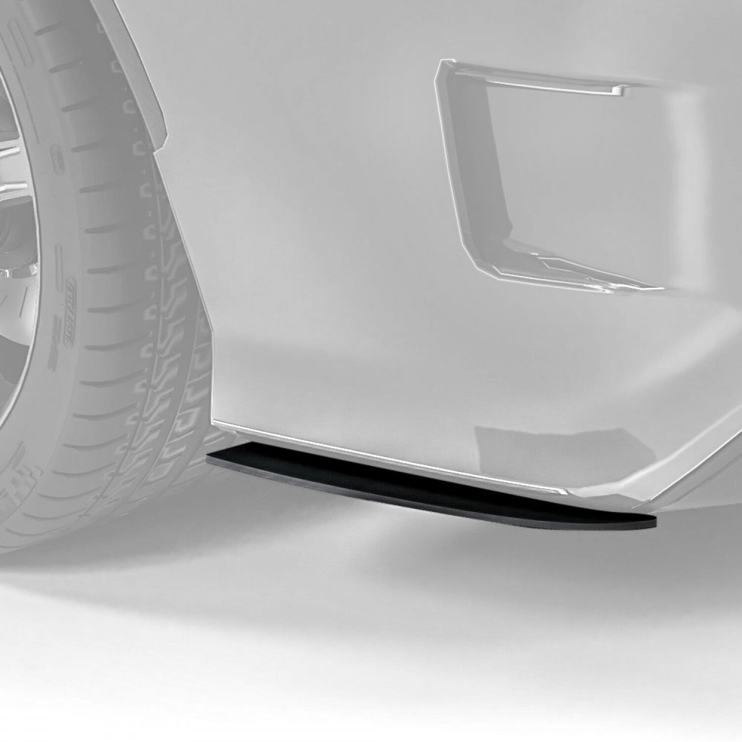 Vicrez 1R Rear Bumper Side Splitters vz102375 | Dodge Charger 2008-2021