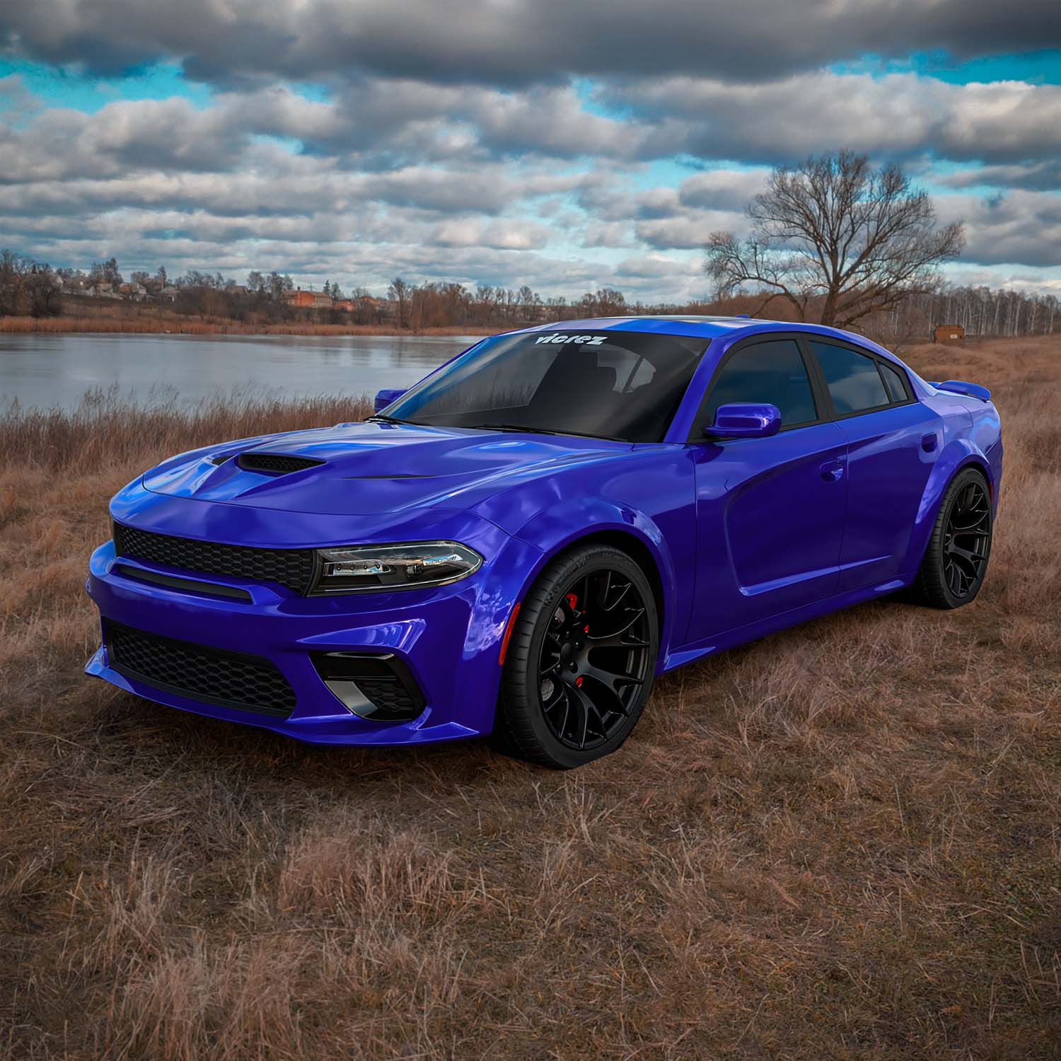 Hellcat Style Widebody Matte Black Wheel (20"x11", -2.5 Offset, 5x115 ...