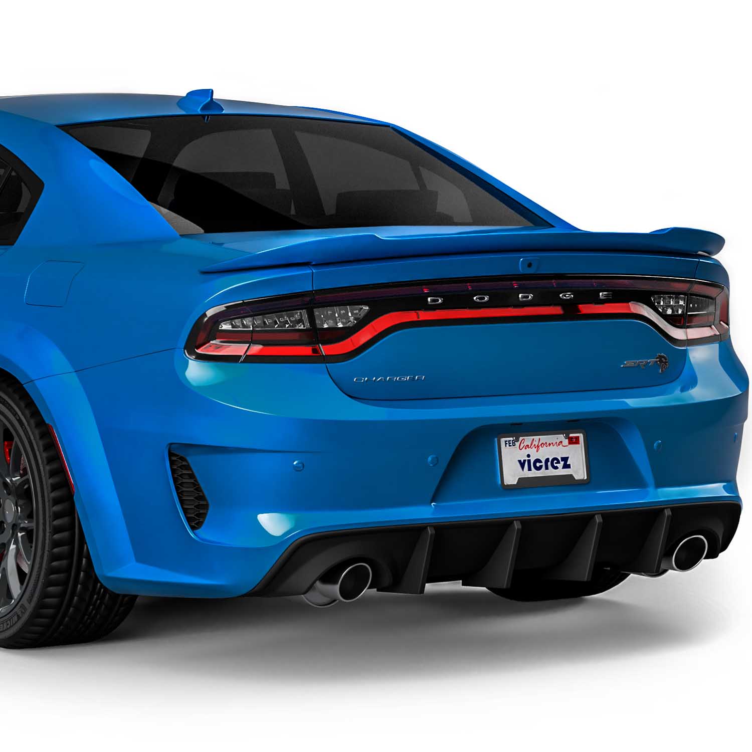 Vicrez 2020 Widebody Rear Bumper SRT Hellcat Style vz102197 | Dodge ...