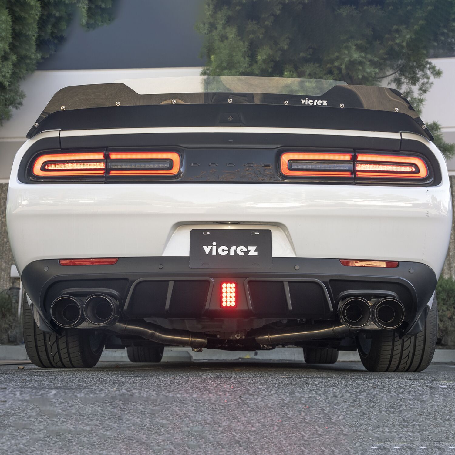 Vicrez BL Style Rear Diffuser vz102490 | Dodge Challenger 2015-2023