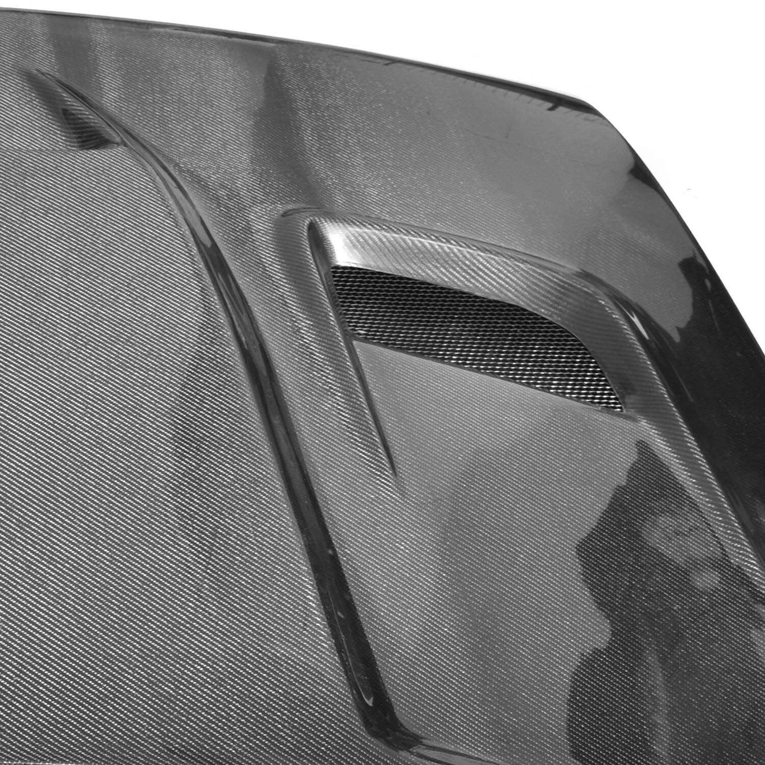 Vicrez Carbon Fiber Hellcat Hood w/ Vent Scoop vz102501 | Dodge ...