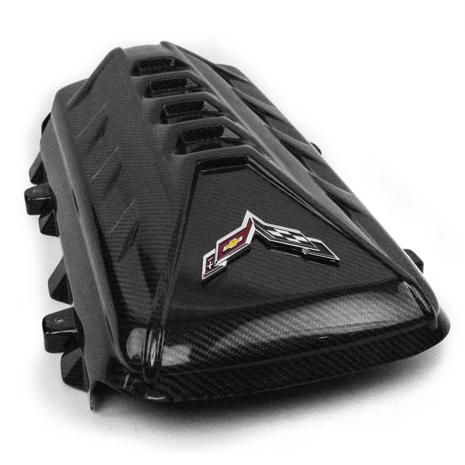Vicrez Carbon Fiber OEM Engine Cover vz102108 | Chevrolet Corvette C8 ...