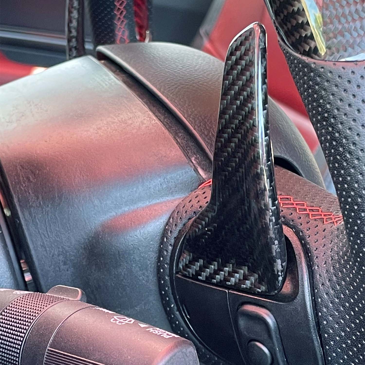 Vicrez Gloss Carbon Fiber Paddle Shifters vz102446 | Dodge Charger R/T ...