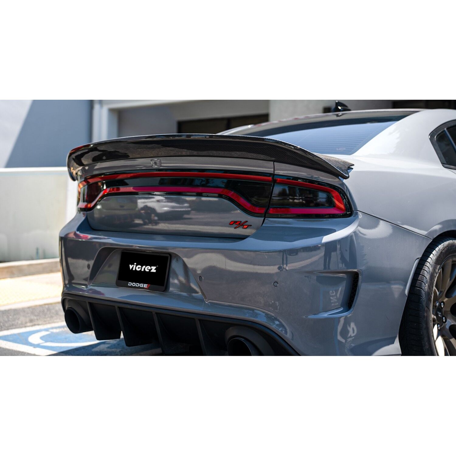 Vicrez Carbon Fiber Rear Spoiler Redeye style vz101302| Dodge Charger ...