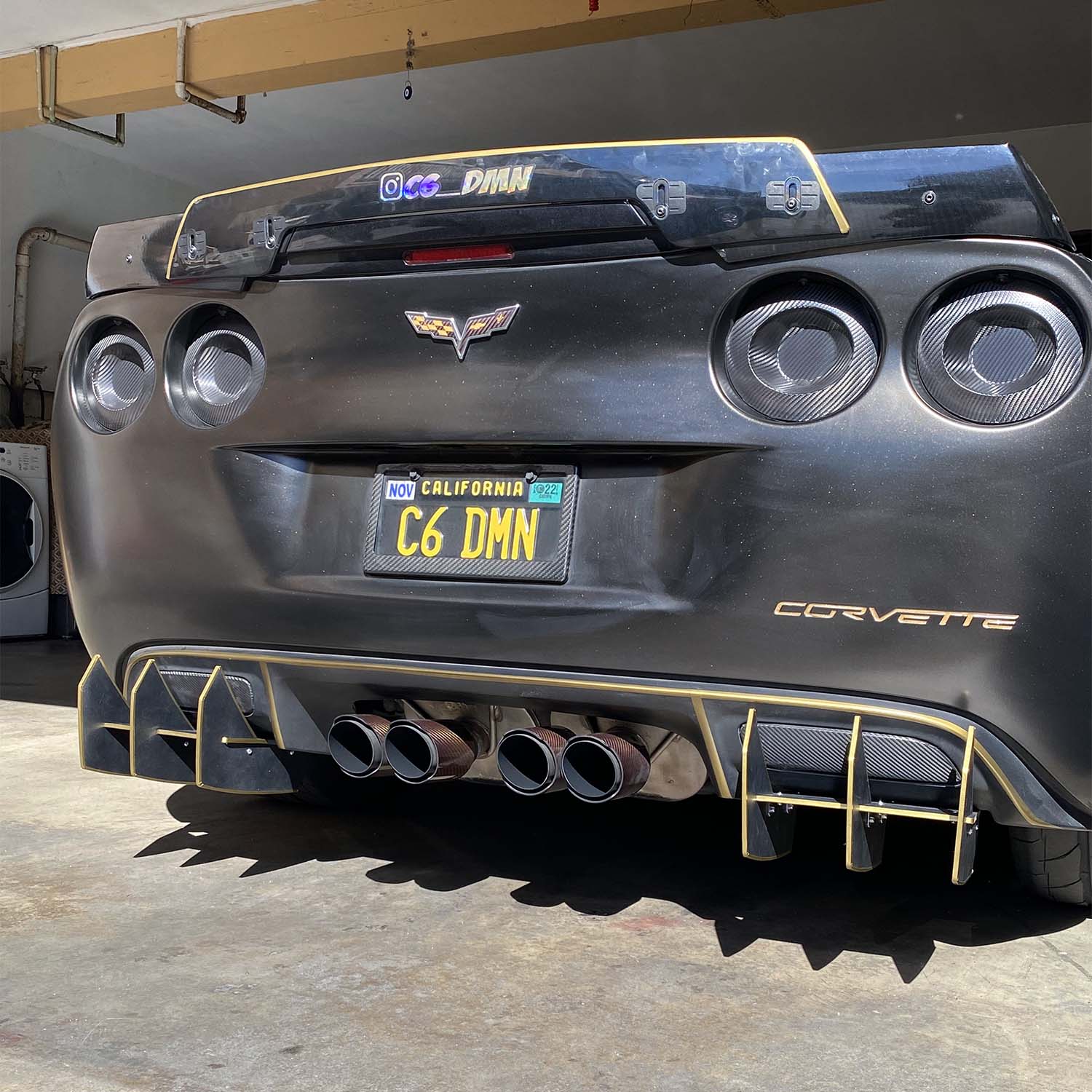 Vicrez Centa VR2 Rear Diffuser vz102499 | Chevrolet Corvette C6 2005-2013