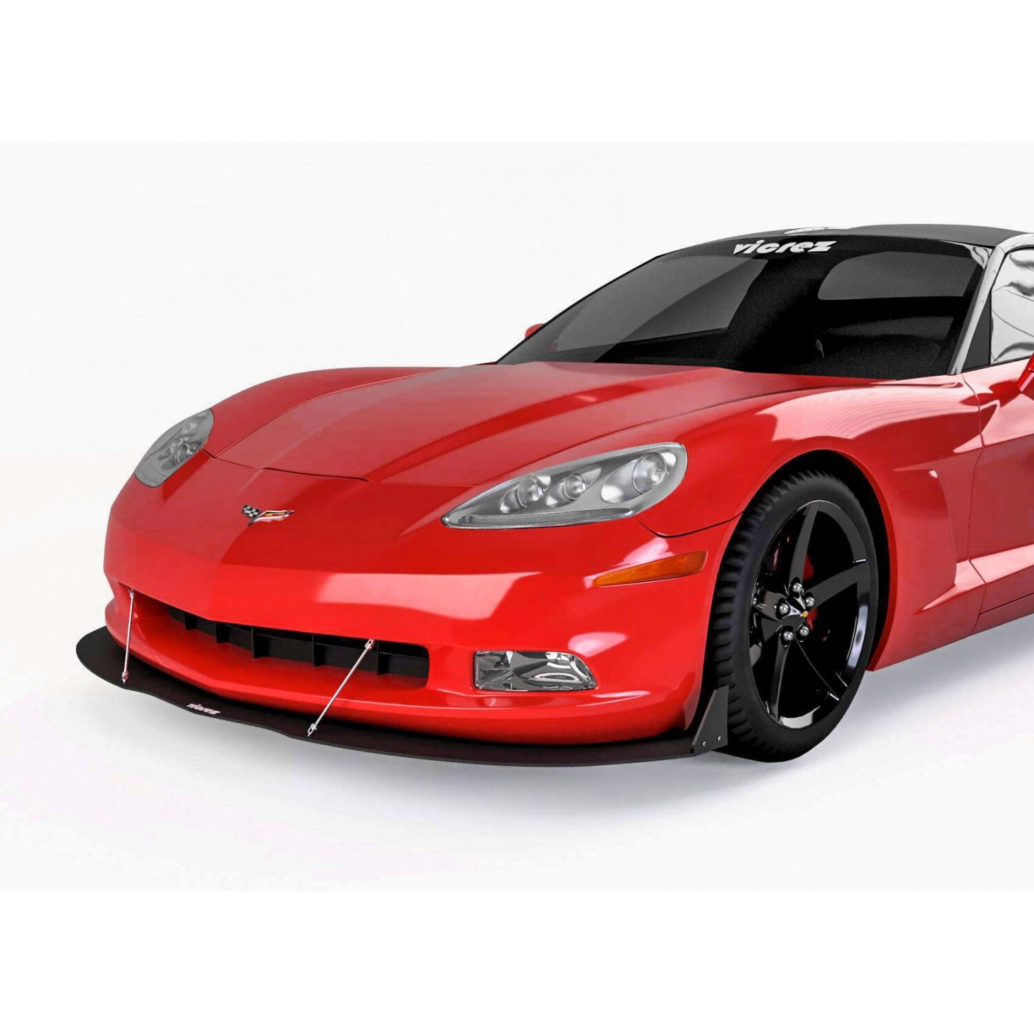 Vicrez VZ Style Front Bumper Splitter vz100650 | Chevrolet Corvette C6 ...
