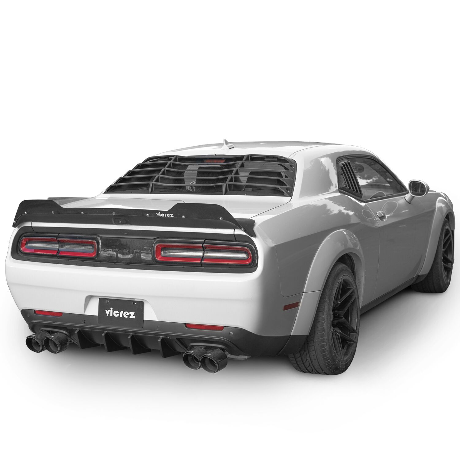 Vicrez CP Style Rear Diffuser vz102491 | Dodge Challenger 2015-2023