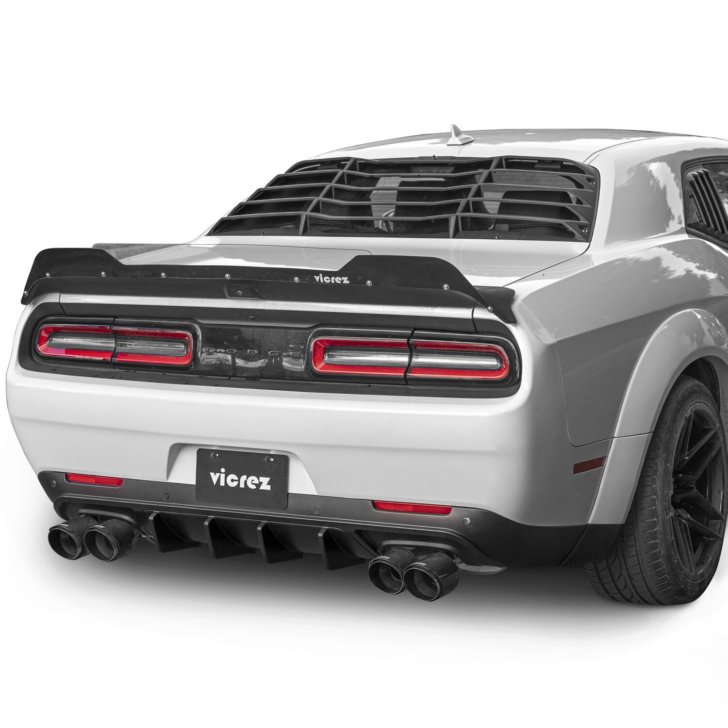 Vicrez CP Style Rear Diffuser vz102491 | Dodge Challenger 2015-2023
