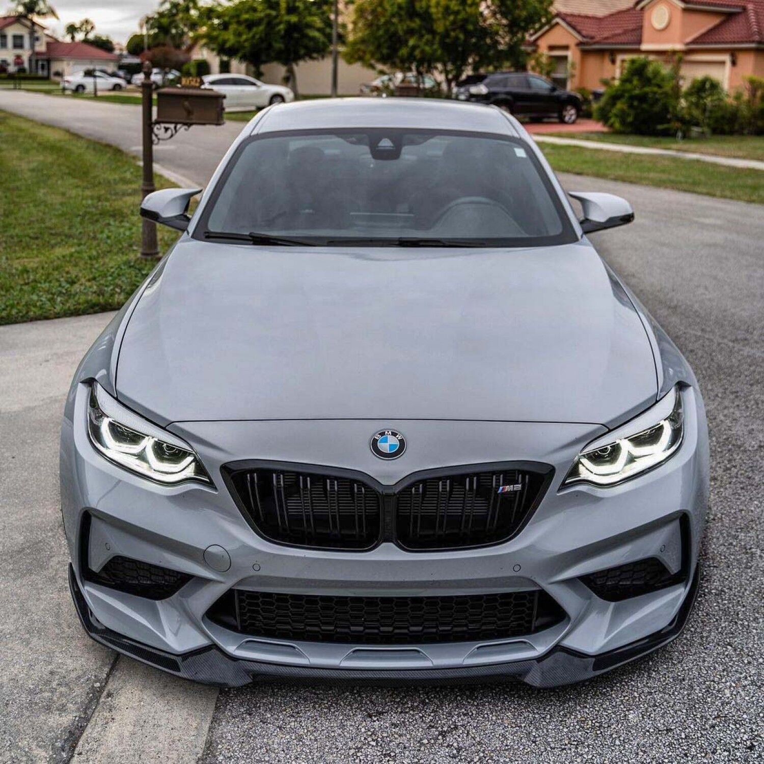 Vicrez CS Carbon Fiber Front Lip Chin Spoiler vz101907| BMW M2 F87 ...