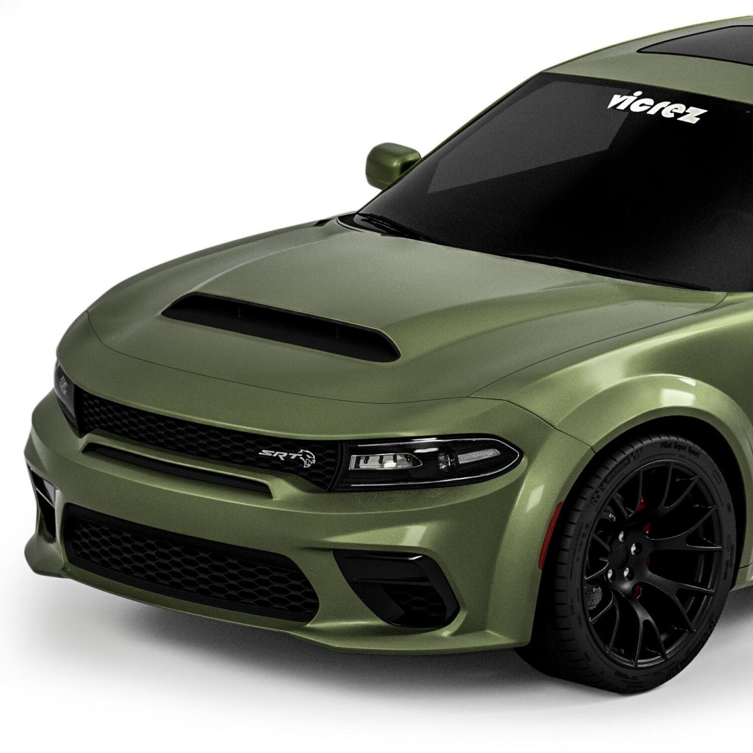 Add Style and Performance to Your Charger with Vicrez Demon Hood | SRT ...