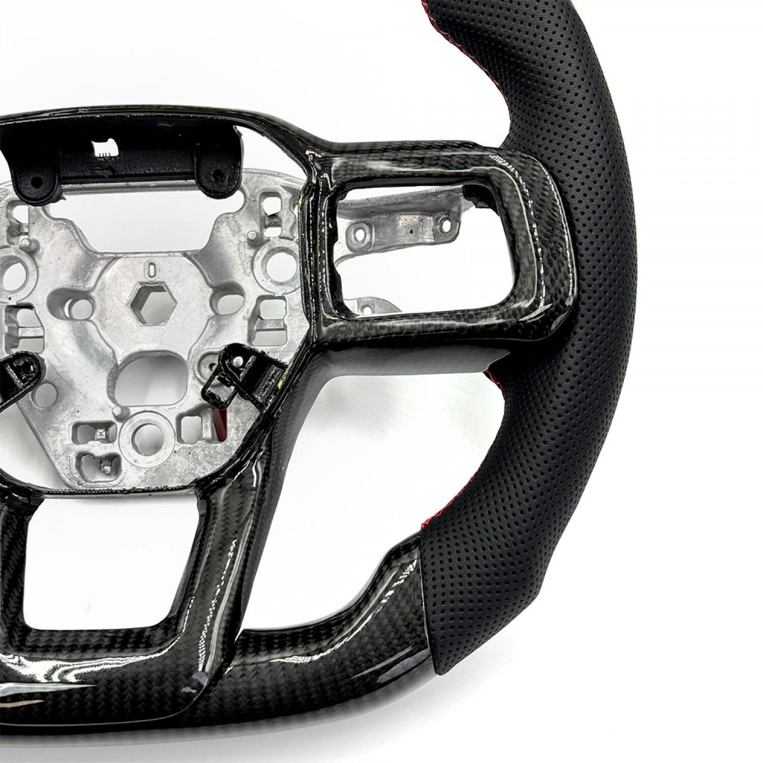 Vicrez DTR Carbon Fiber Steering Wheel vz105242 | Ford Mustang 2024-2025