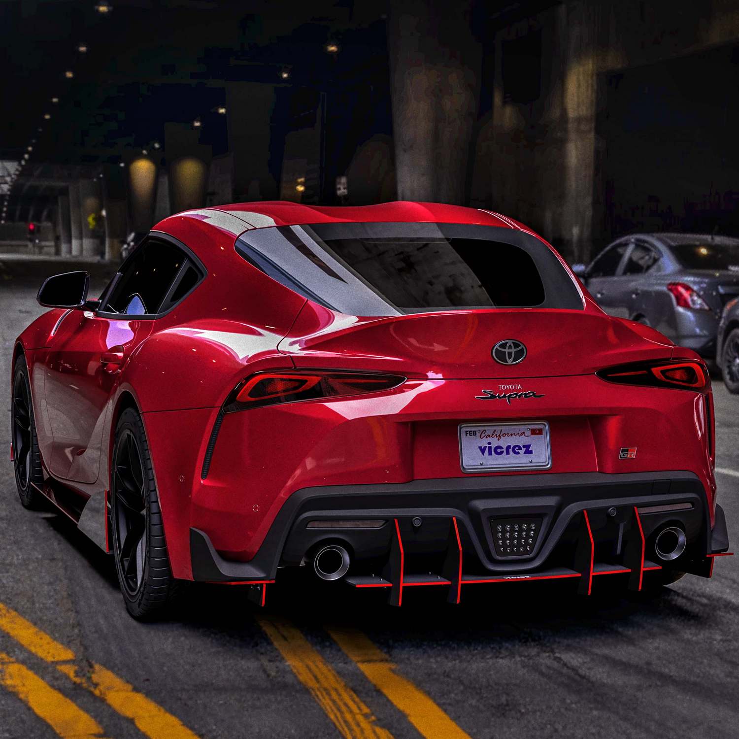 Vicrez Centa VR2 Rear Diffuser vz102453 | Toyota Supra A90 MKV 2020-2025