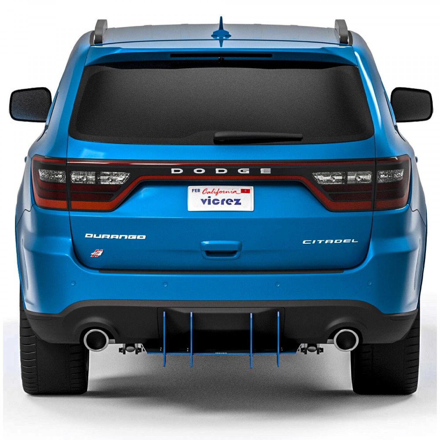 Vicrez Genali VR2 Rear Diffuser vz102637 | Dodge Durango 2014-2026