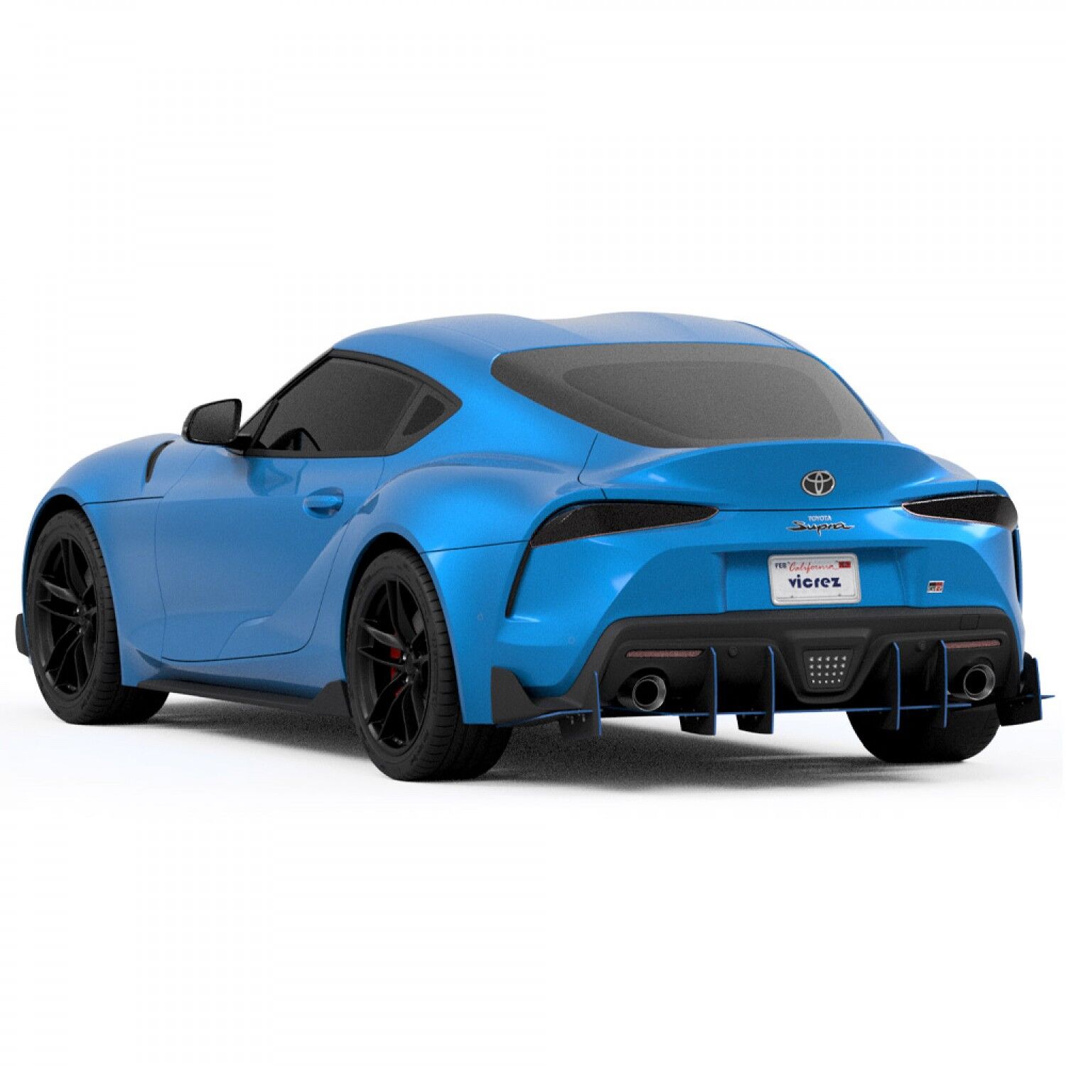 Vicrez Genali VR2 Rear Diffuser vz102641 | Toyota Supra 2020-2025