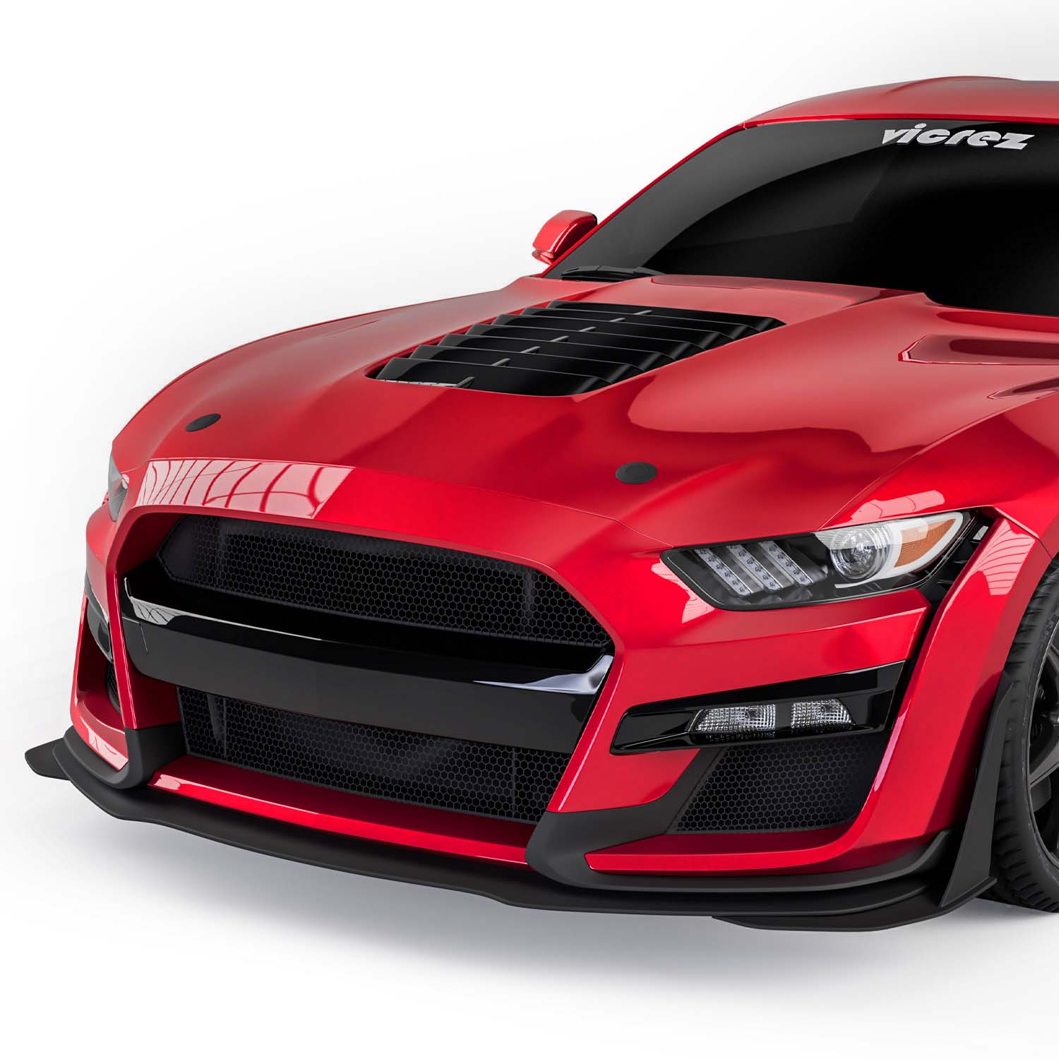 Vicrez GT500 Style Front Bumper Cover vz101815 Ford Mustang 2018 2023
