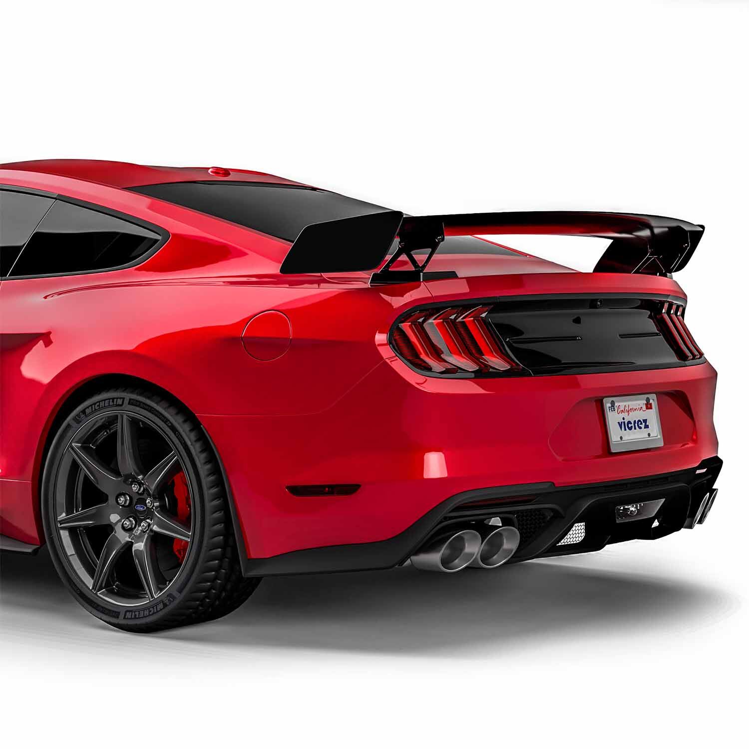 Vicrez GT500 Style Track Pack Rear Wing Spoiler vz102218 | Ford Mustang ...