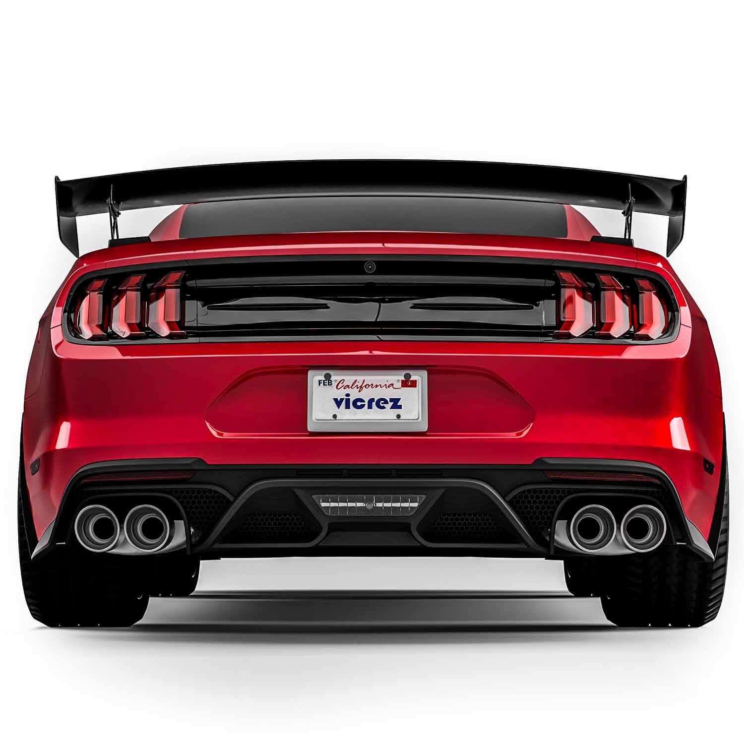 Vicrez GT500 Style Track Pack Rear Wing Spoiler vz102218 | Ford Mustang ...