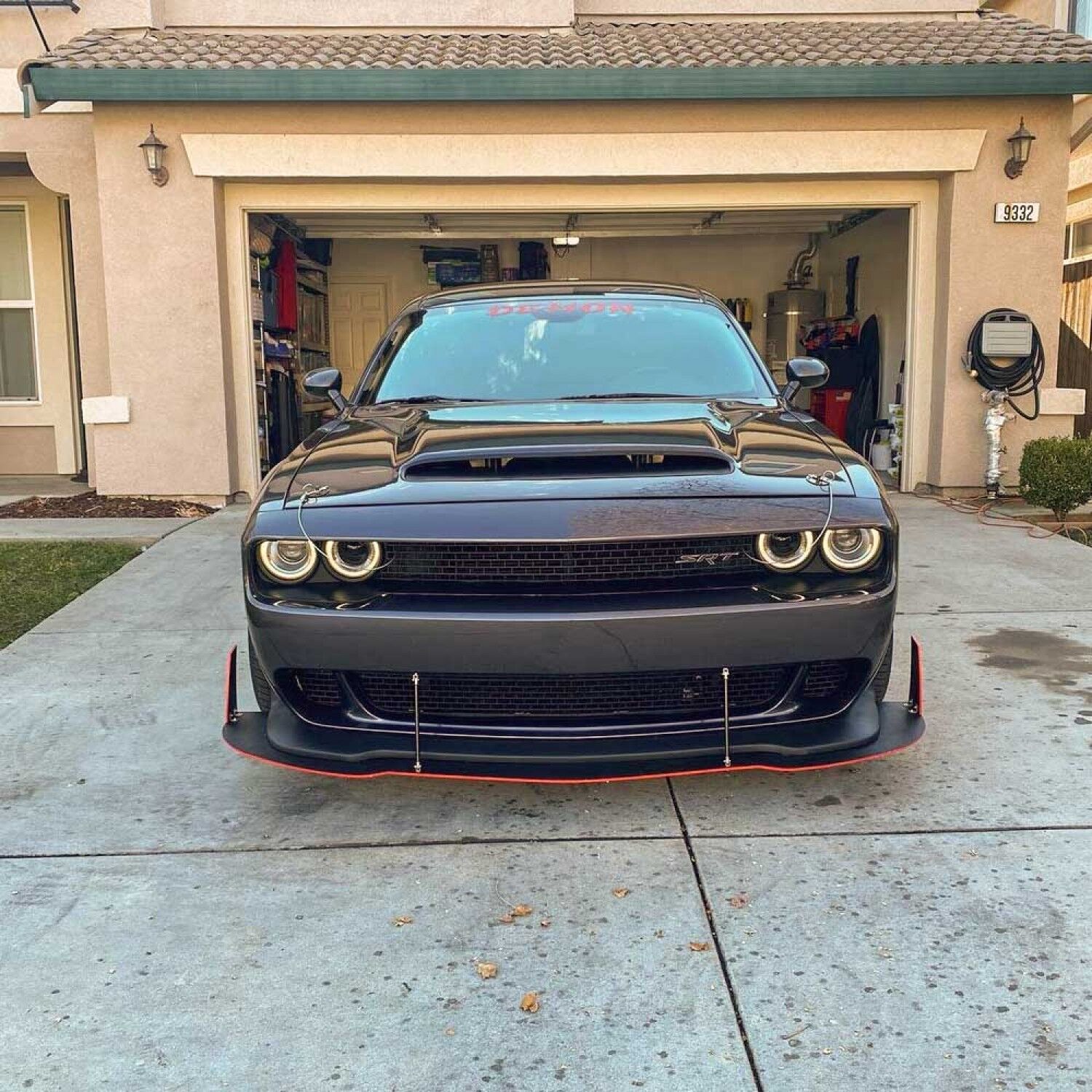 Vicrez Hood W/ Air Vent Scoop Demon Style vz102129 | Dodge Challenger ...