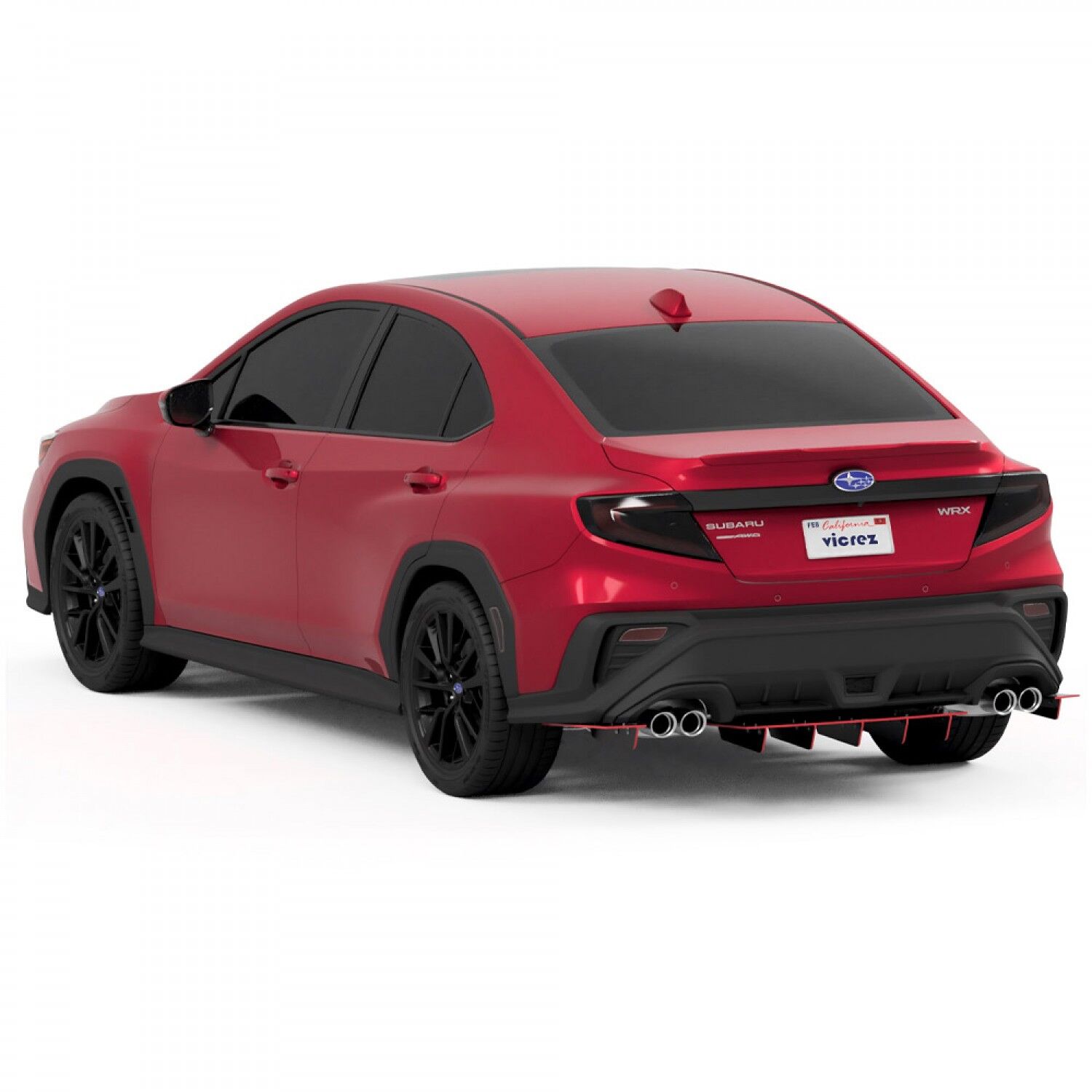 Vicrez Jesky VR5 Rear Diffuser vz103474 | Subaru WRX 2022-2024