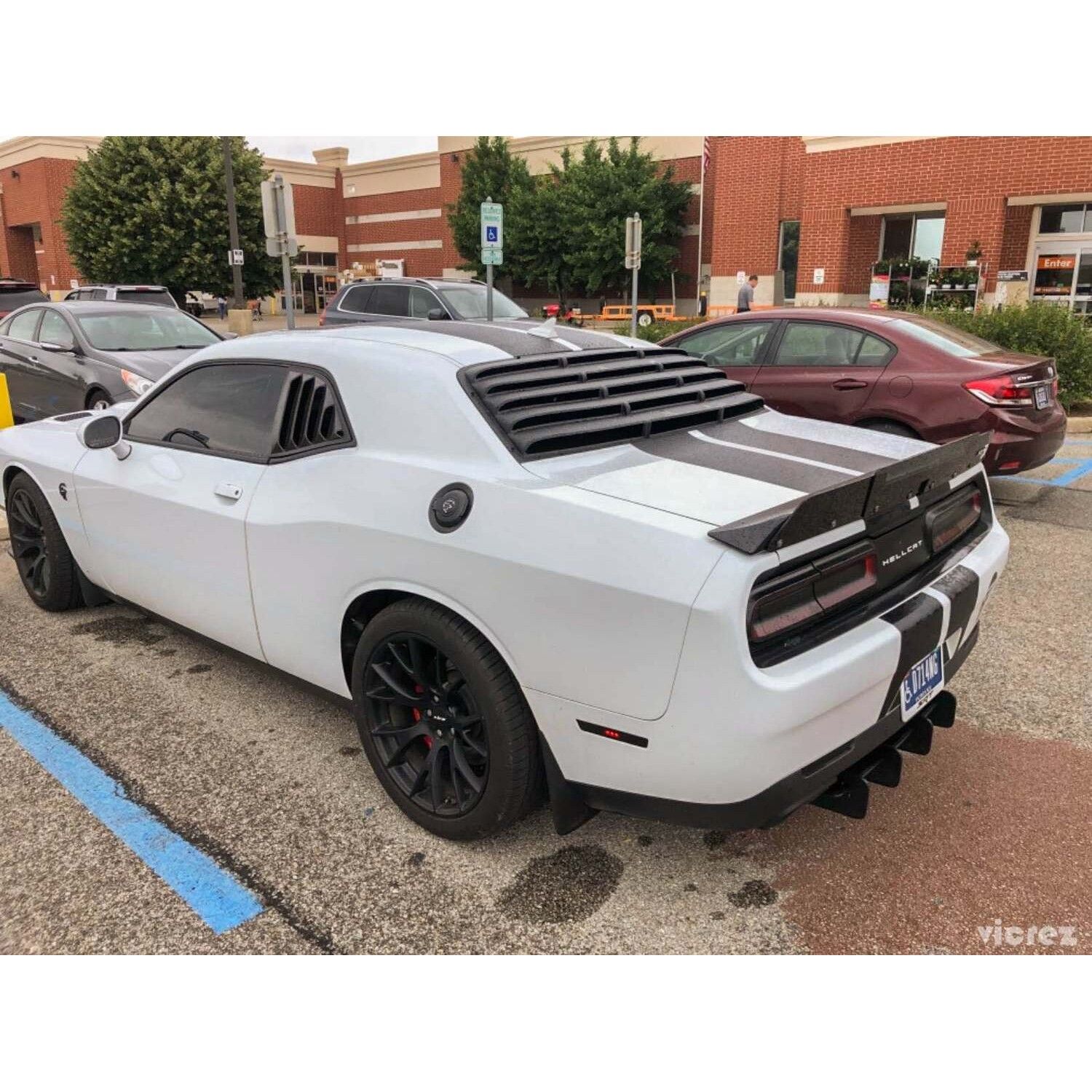 Vicrez LV Rear & Quarter Window Louvers vz101489 | Dodge Challenger ...