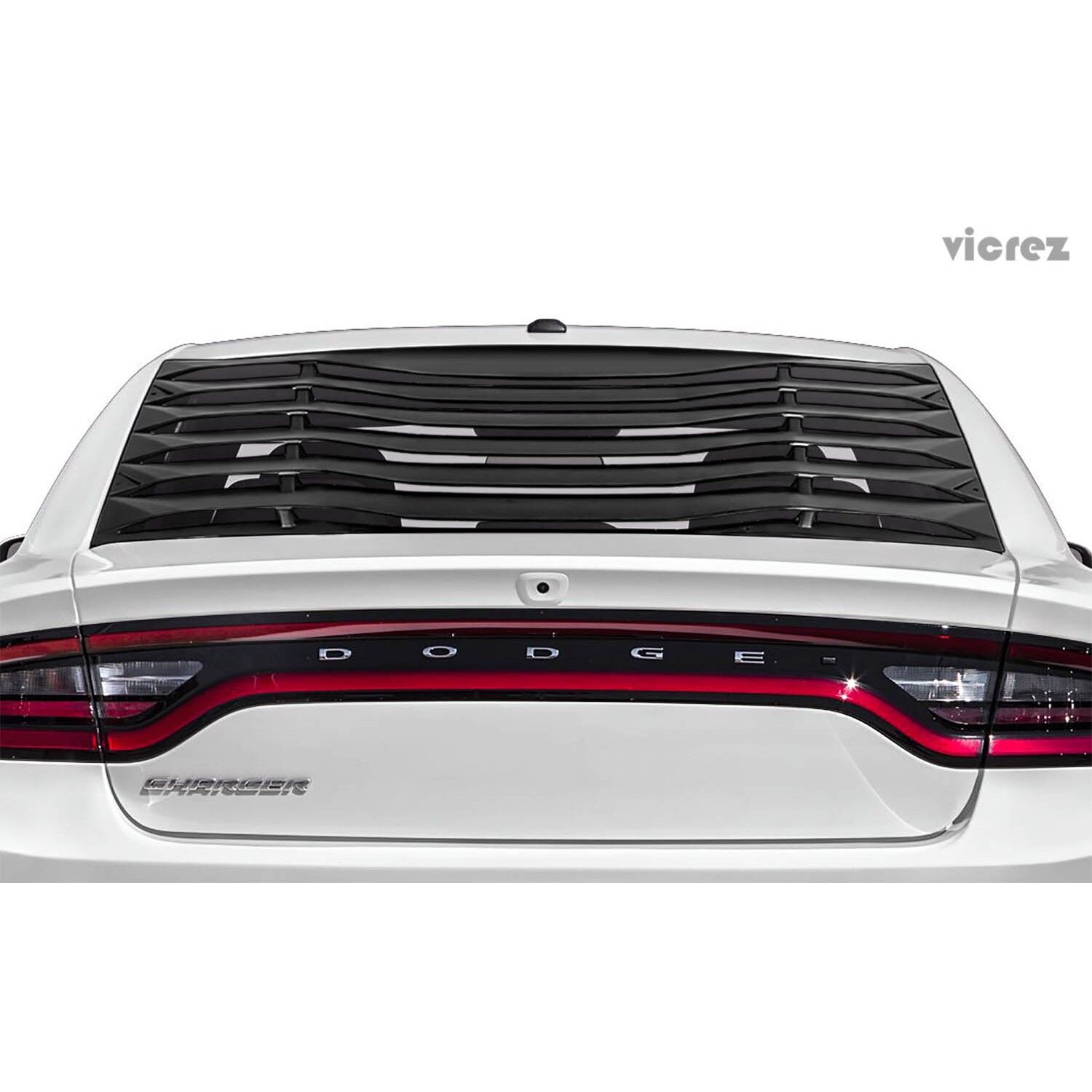 Vicrez LV Style Rear Window Louvers vz101677 | Dodge Charger 2011-2023