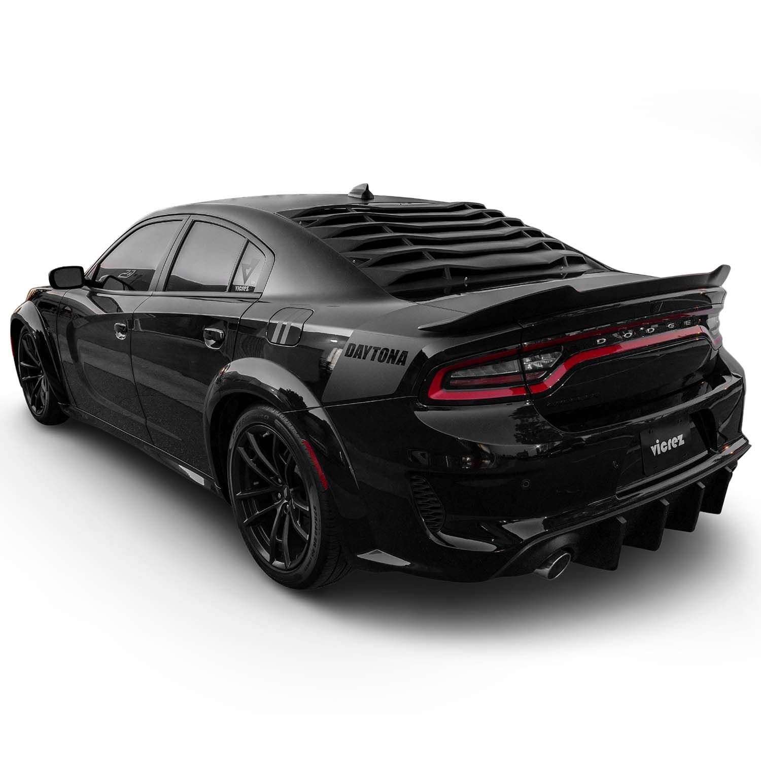 Vicrez LV Style Rear Window Louvers vz101677 Dodge Charger 2011 2023