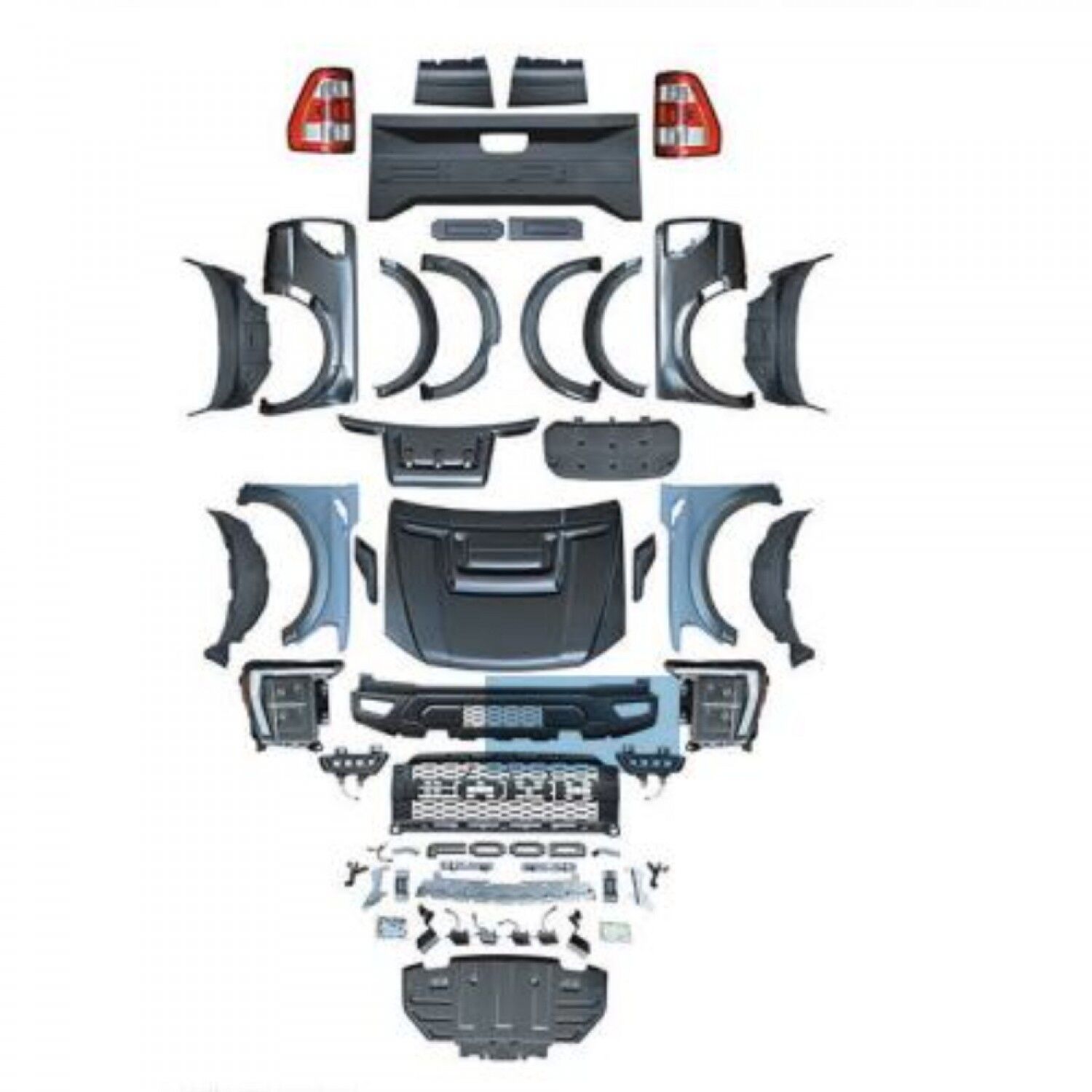 Vicrez Raptor Style Conversion Kit vz105397 | Ford Ranger 2012-2021