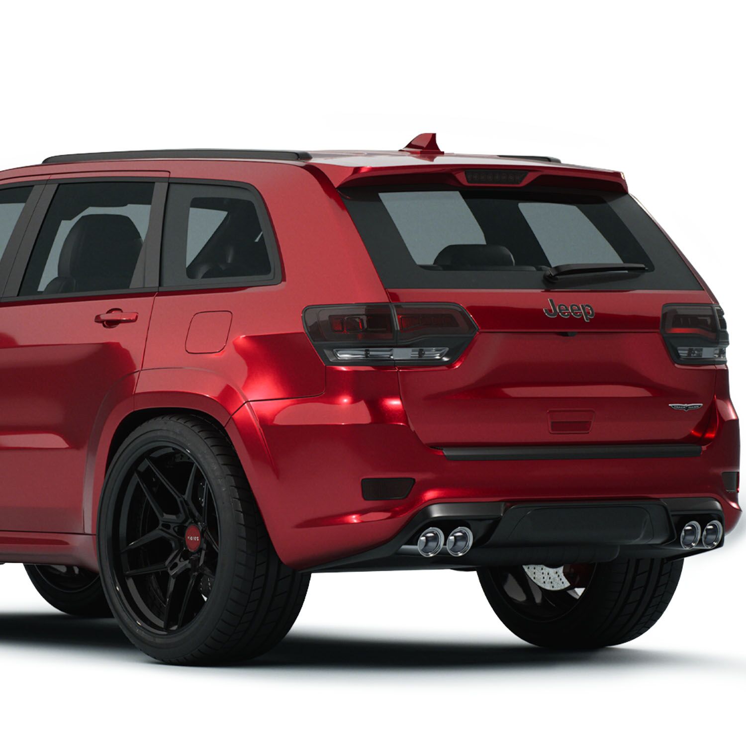 Vicrez Rear Diffuser Trackhawk SRT Style vz101995 | Jeep Grand Cherokee ...