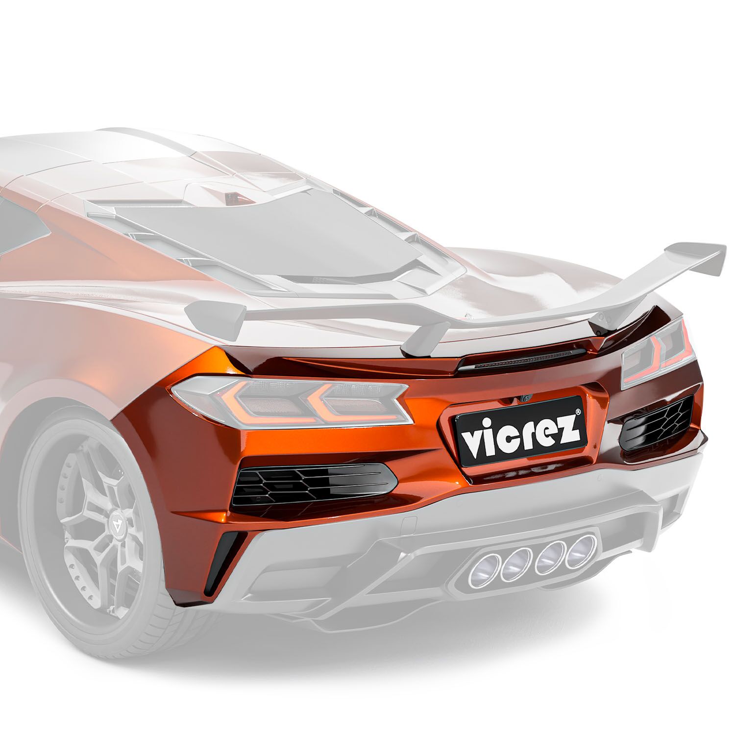 Vicrez Rear Bumper Z06 Style vz102676 | Corvette C8 Stingray/ Z51 2020-2026