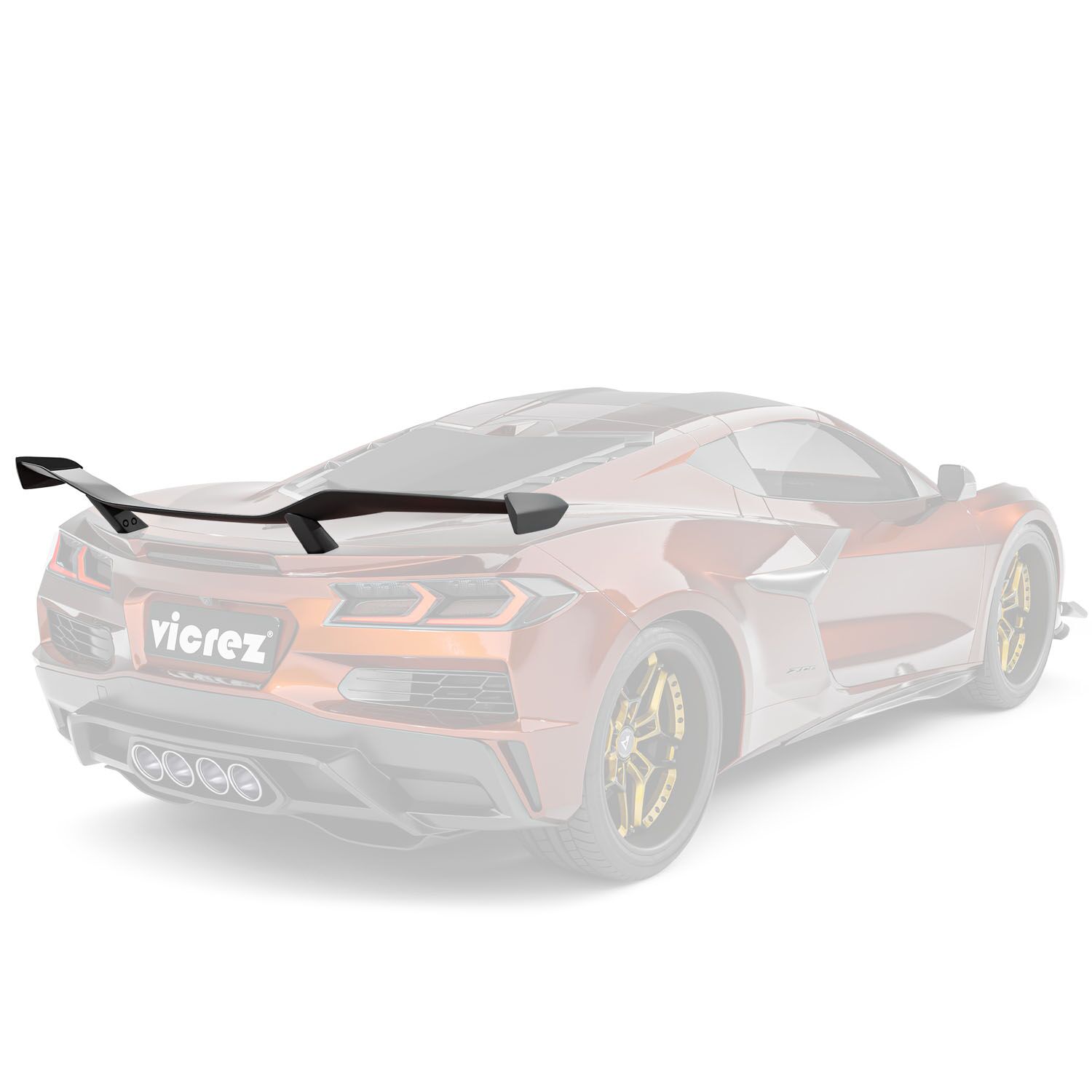 Vicrez Rear Spoiler Wing Z06 Style vz102678 | Corvette C8 Stingray/ Z51 ...