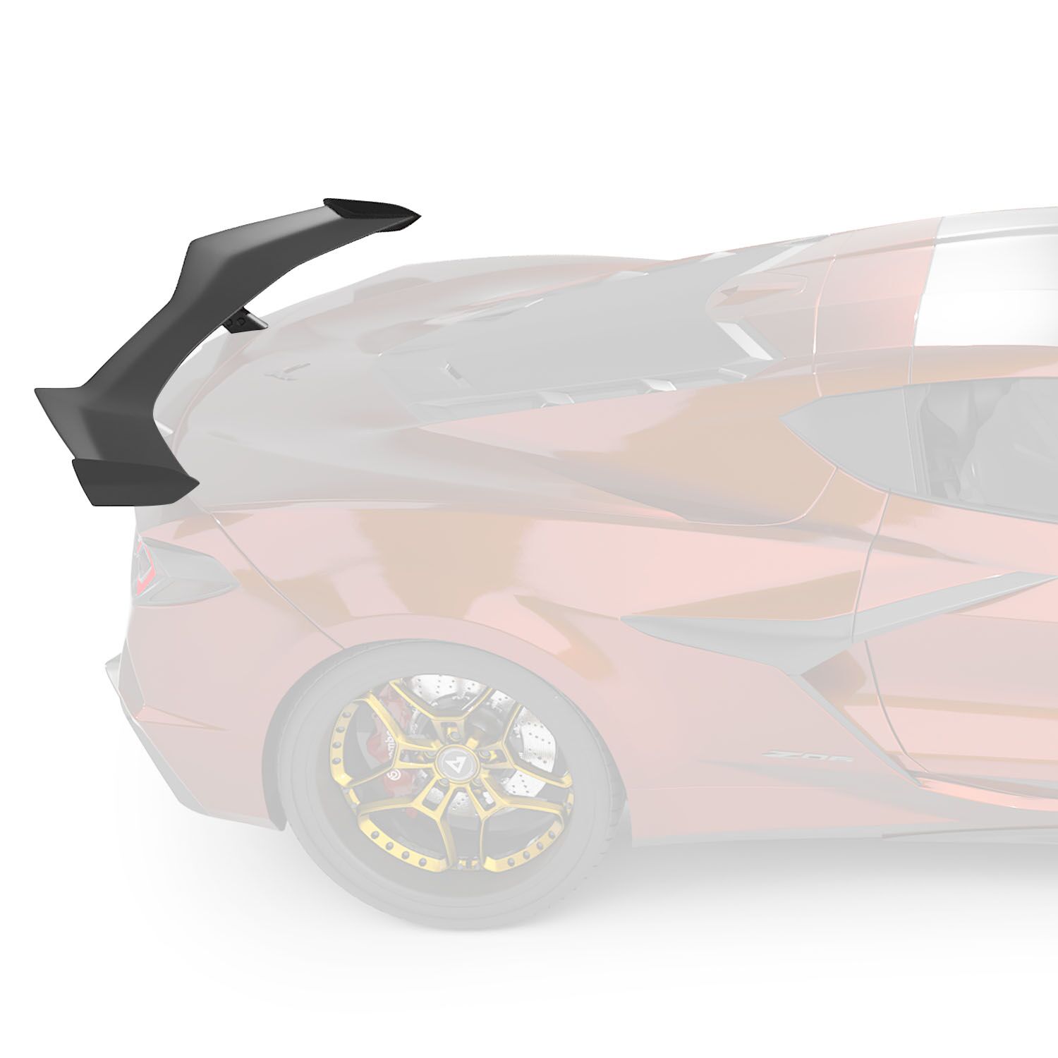 Vicrez Rear Spoiler Wing Z06 Style vz102678 | Corvette C8 Stingray/ Z51 ...