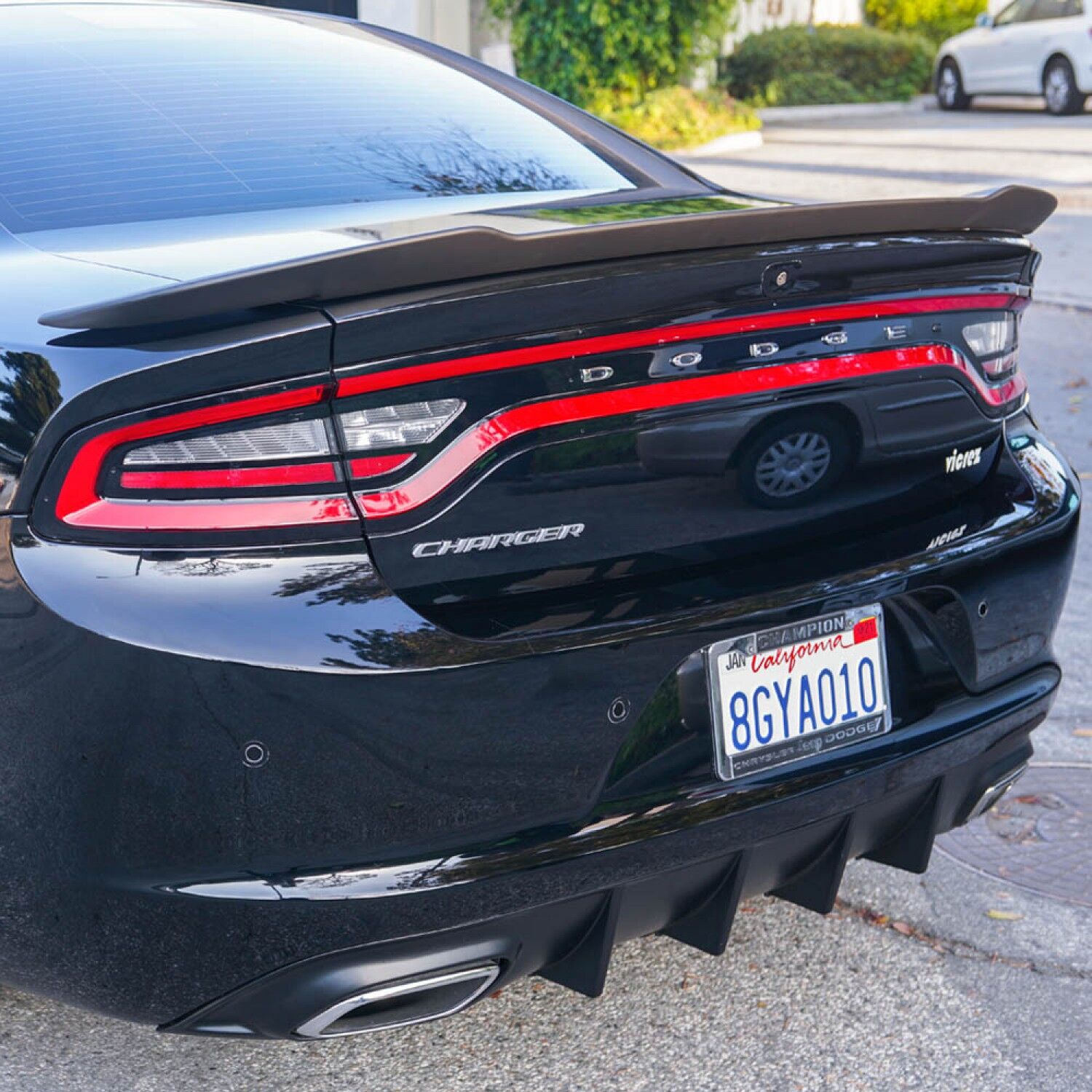Vicrez Rear Wing Spoiler Hellcat SRT Style vz102178 | Dodge Charger ...