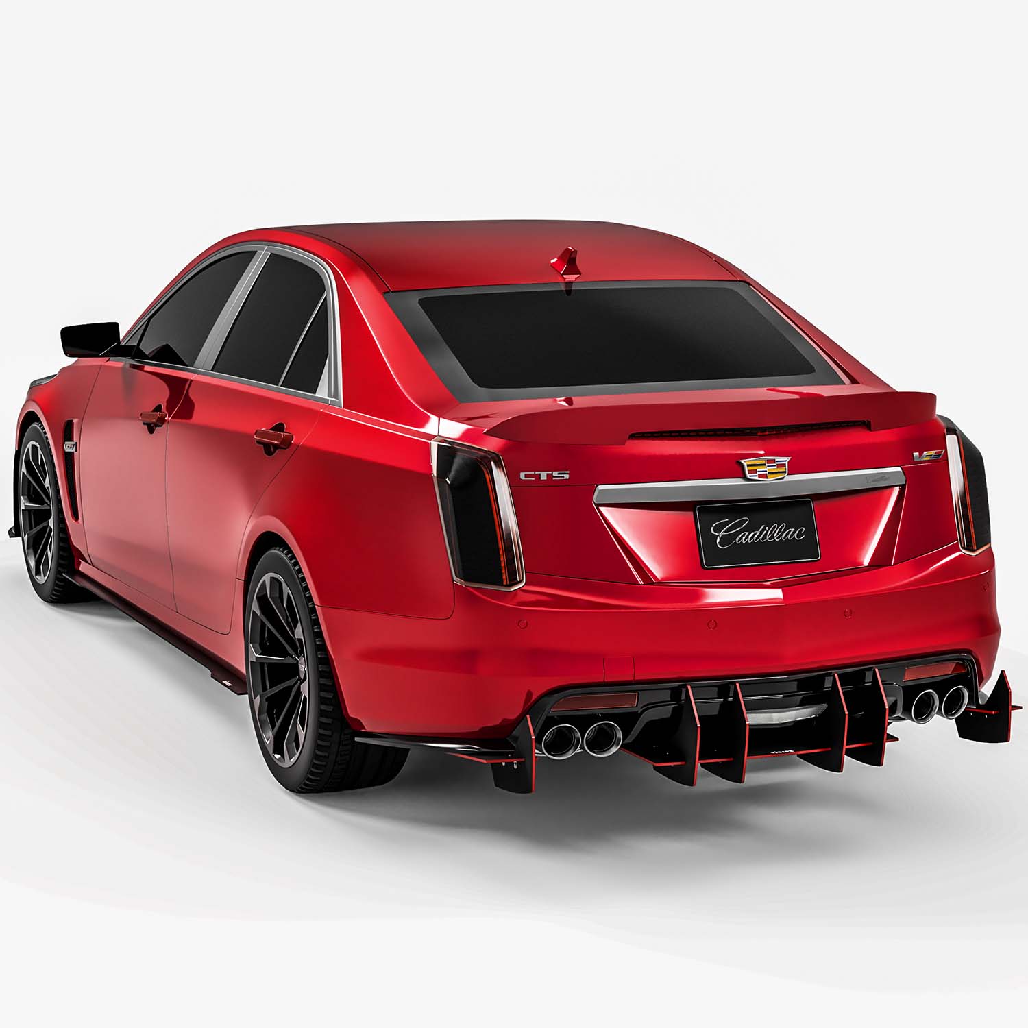 Vicrez Centa VR2 Rear Diffuser vz102374 | Cadillac CTS-V 2014-2021