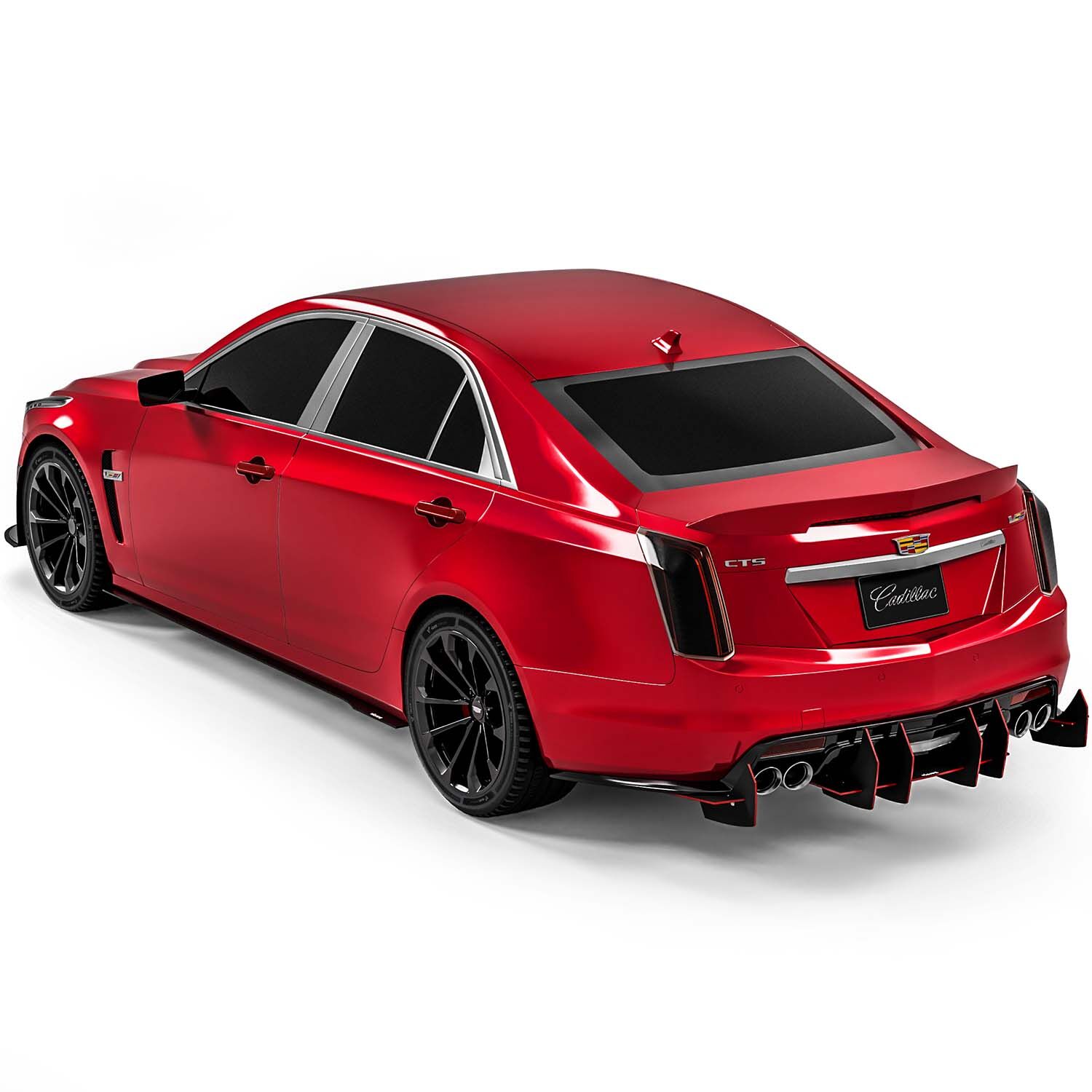 Vicrez Centa VR2 Rear Diffuser vz102374 | Cadillac CTS-V 2014-2021