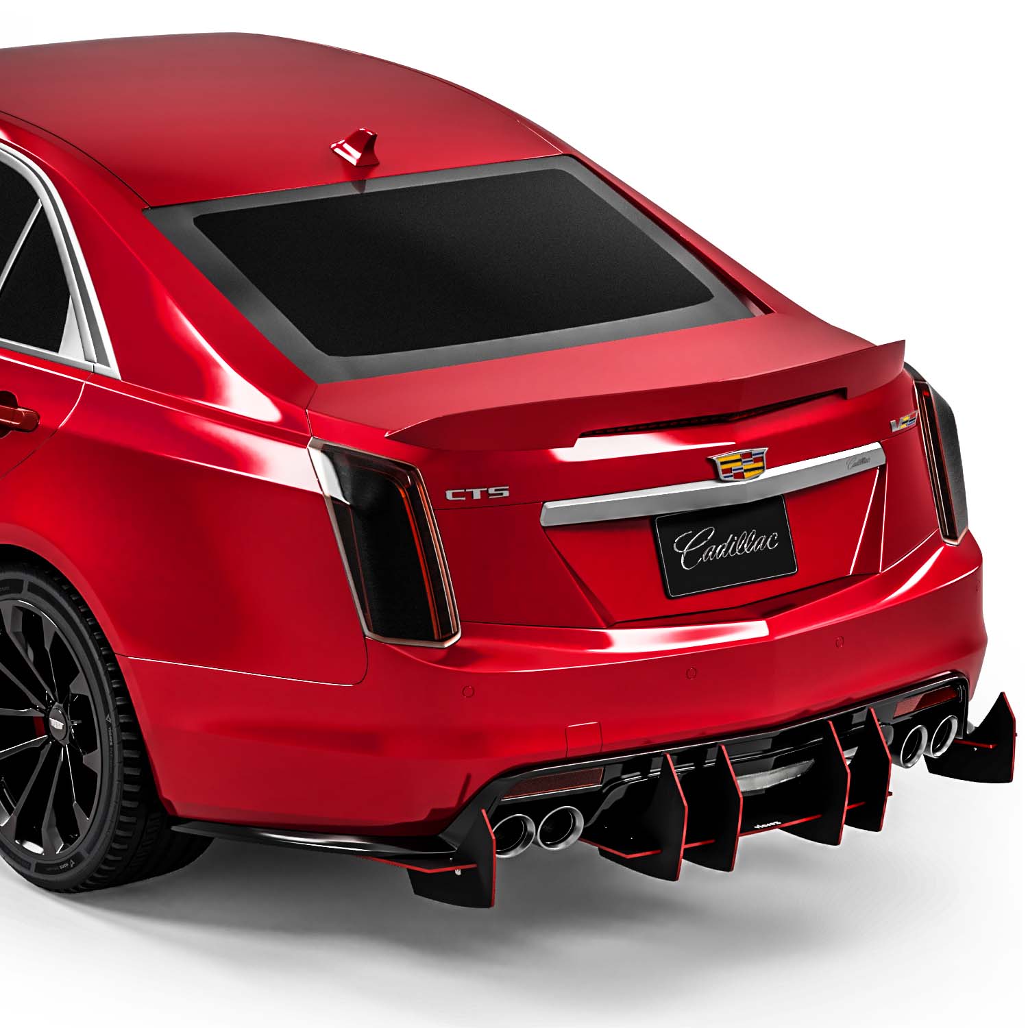 Vicrez Centa VR2 Rear Diffuser vz102374 | Cadillac CTS-V 2014-2021