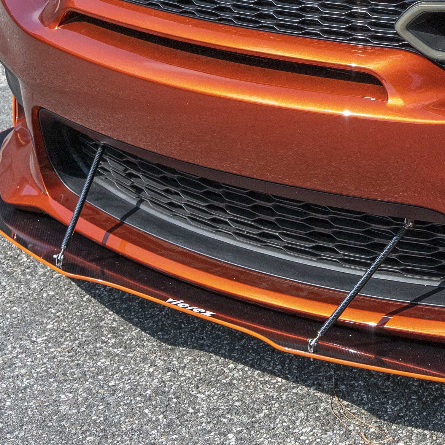 Vicrez Premium Adjustable 11" Splitter Support Rods vz101252