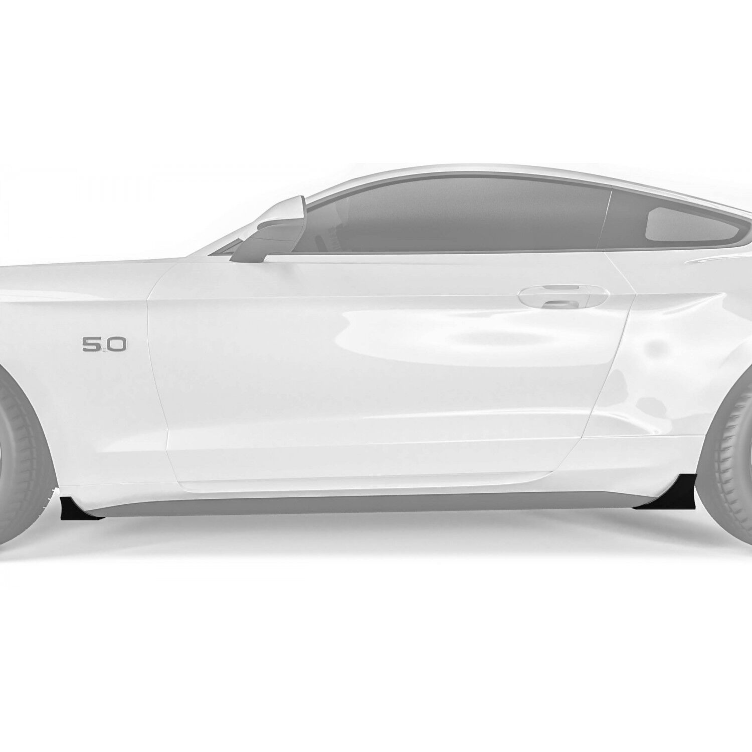 Vicrez V1R Pro Style Rocker Panel Winglets Set vz101838 | Ford Mustang ...